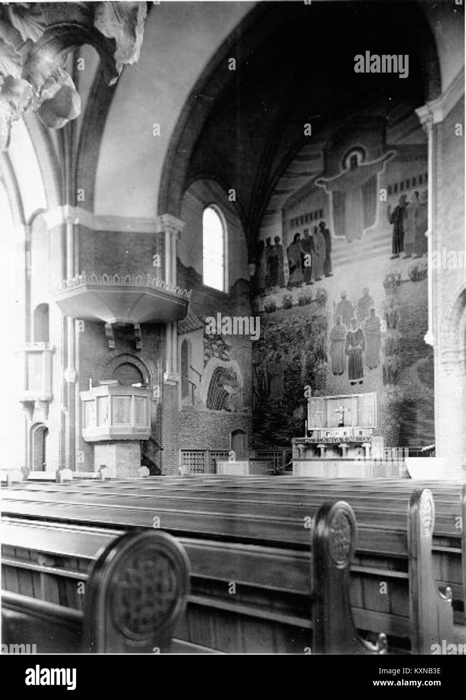 This image shows Gustav Adolfs Church in Borås, Sweden, depicting its ...