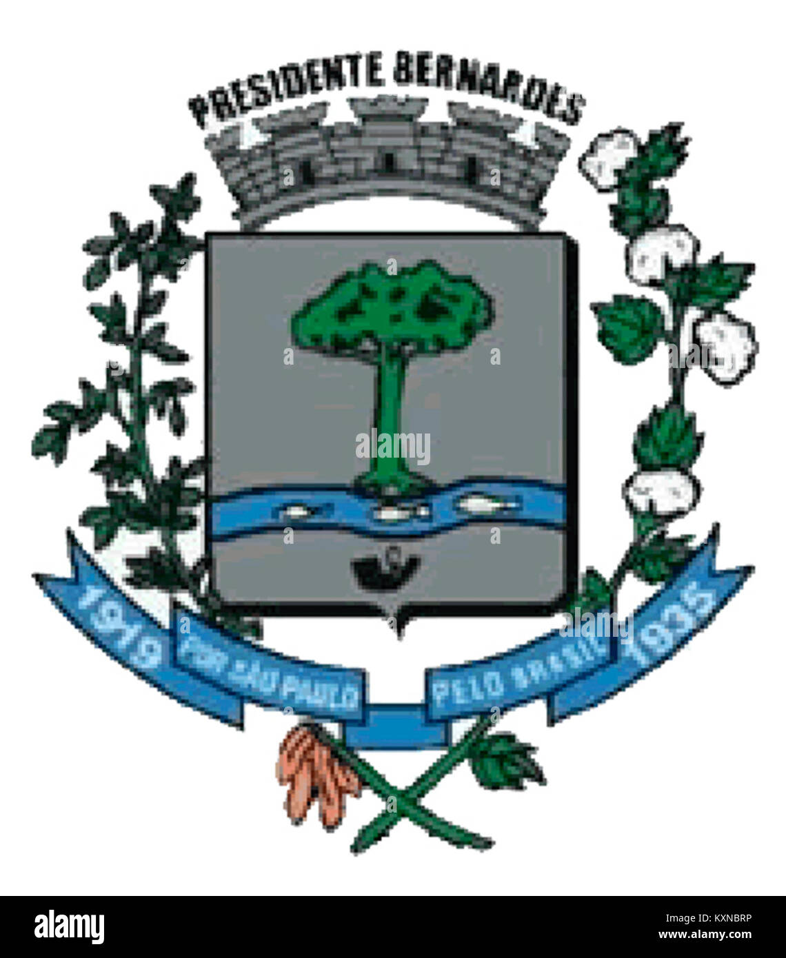 Brasão de Presidente Bernardes Stock Photo - Alamy