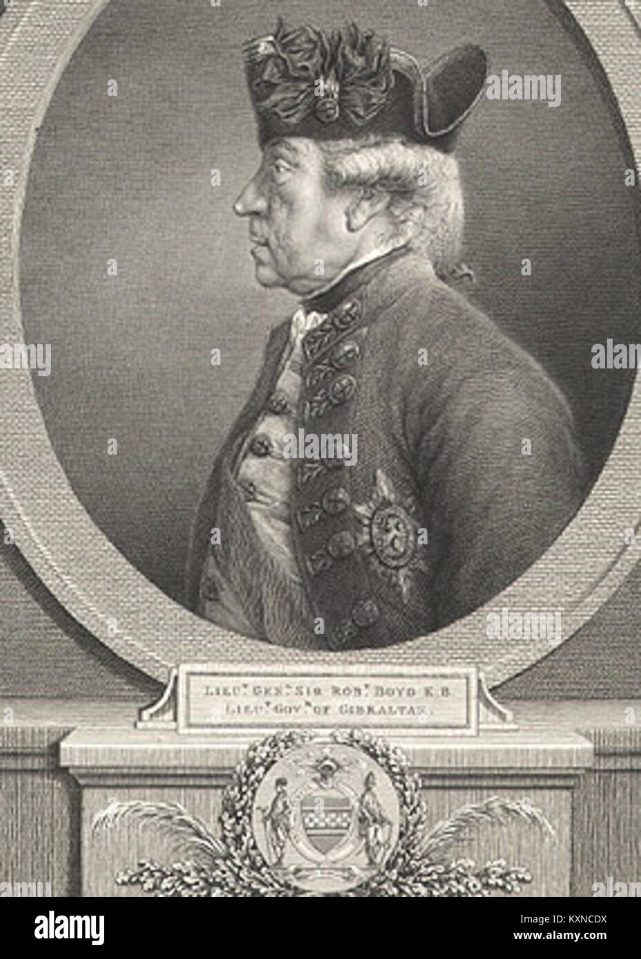 Portrait of Sir Robert Boyd (1710–1794), British Army general, colonel ...