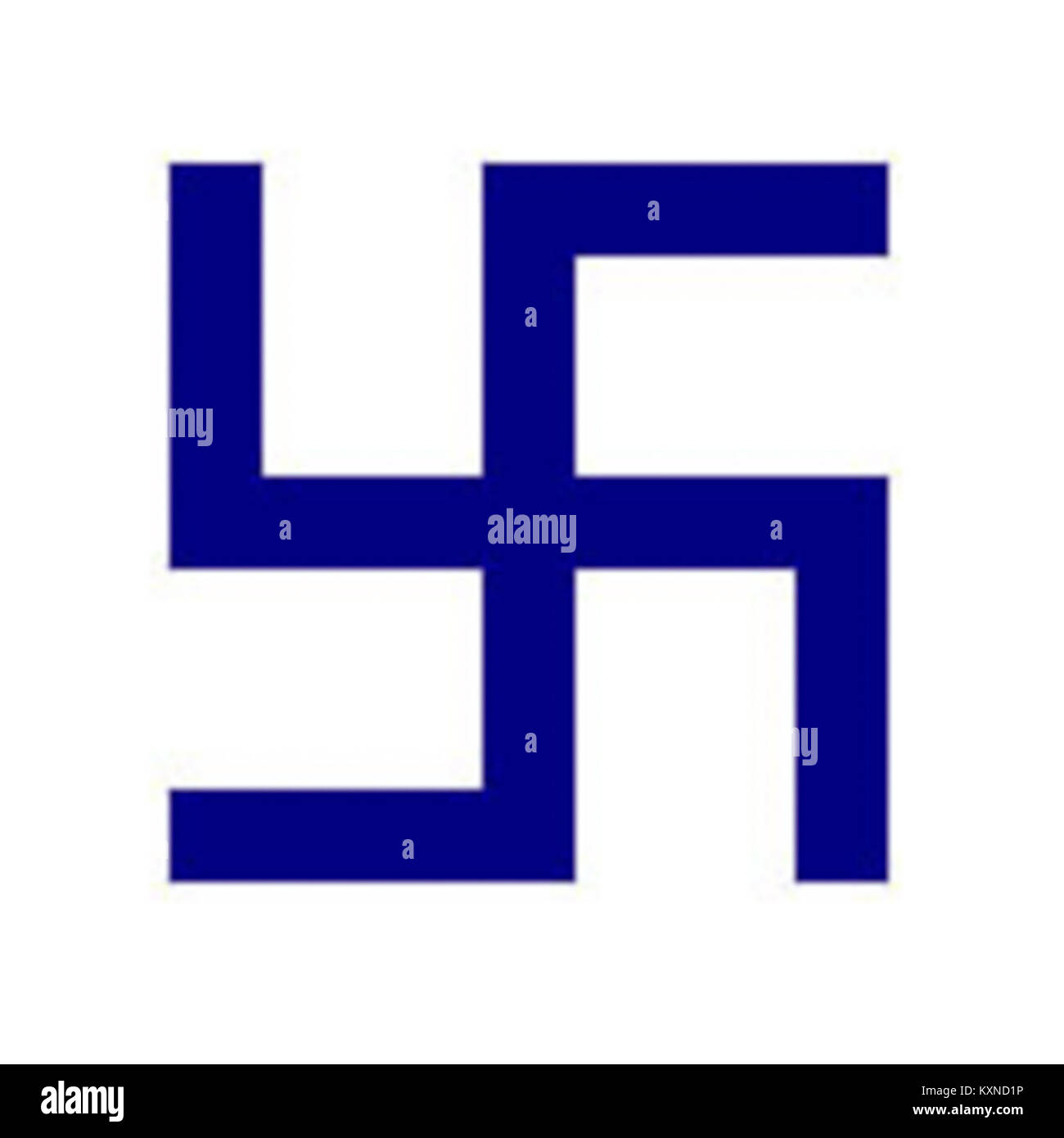 Photograph of a Croix Gammé (swastika) symbol, showing its design ...