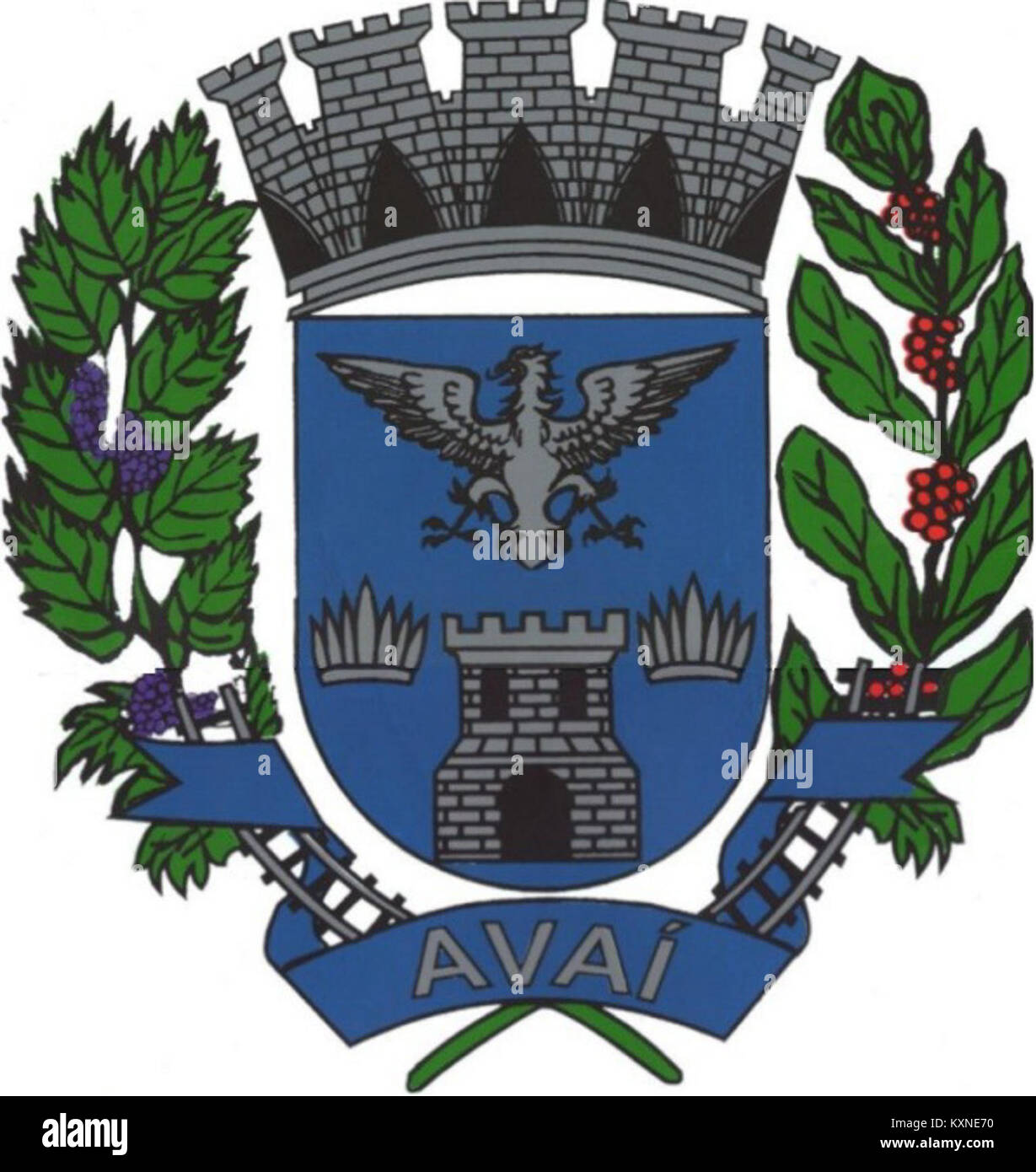 The coat of arms of Avaí, São Paulo, is a symbol representing the ...