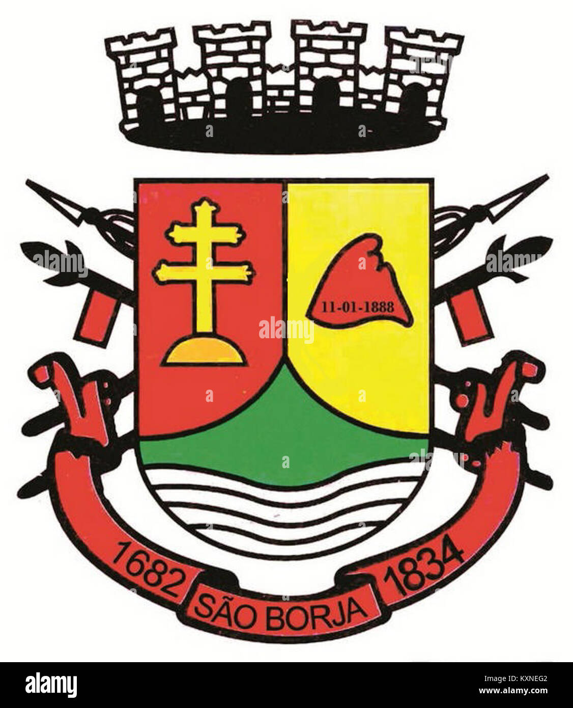 Brasão de São Borja Stock Photo - Alamy