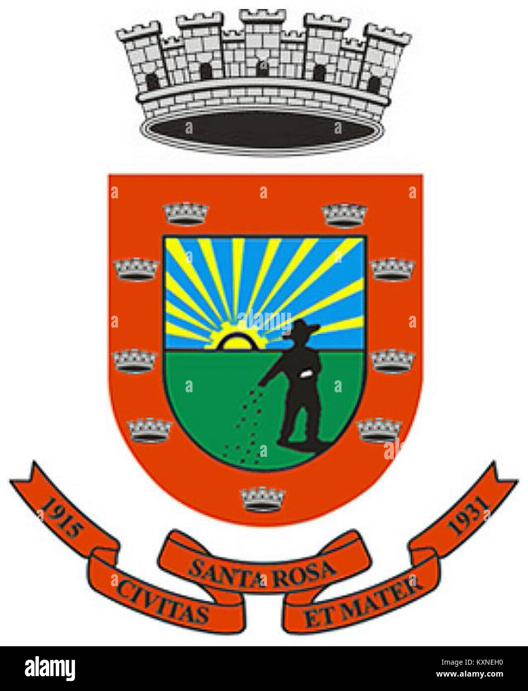 Brasão de Santa Rosa Stock Photo - Alamy