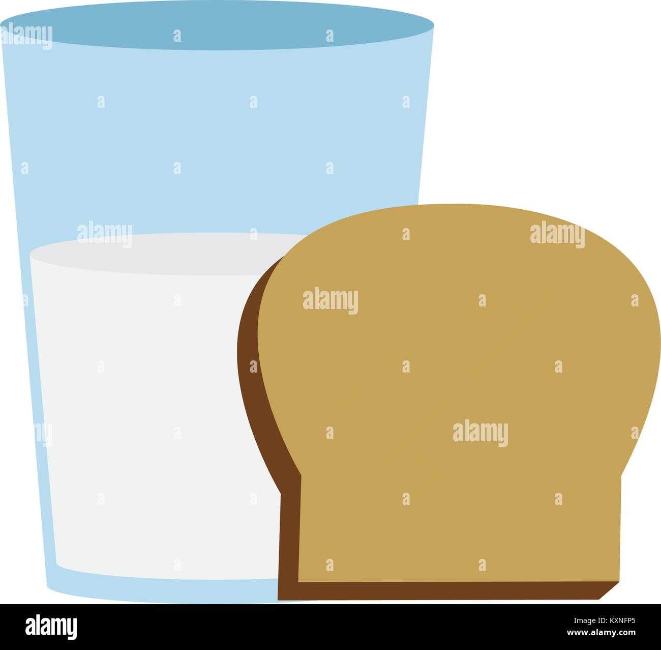 Bread and milk design Stock Vector Image & Art - Alamy