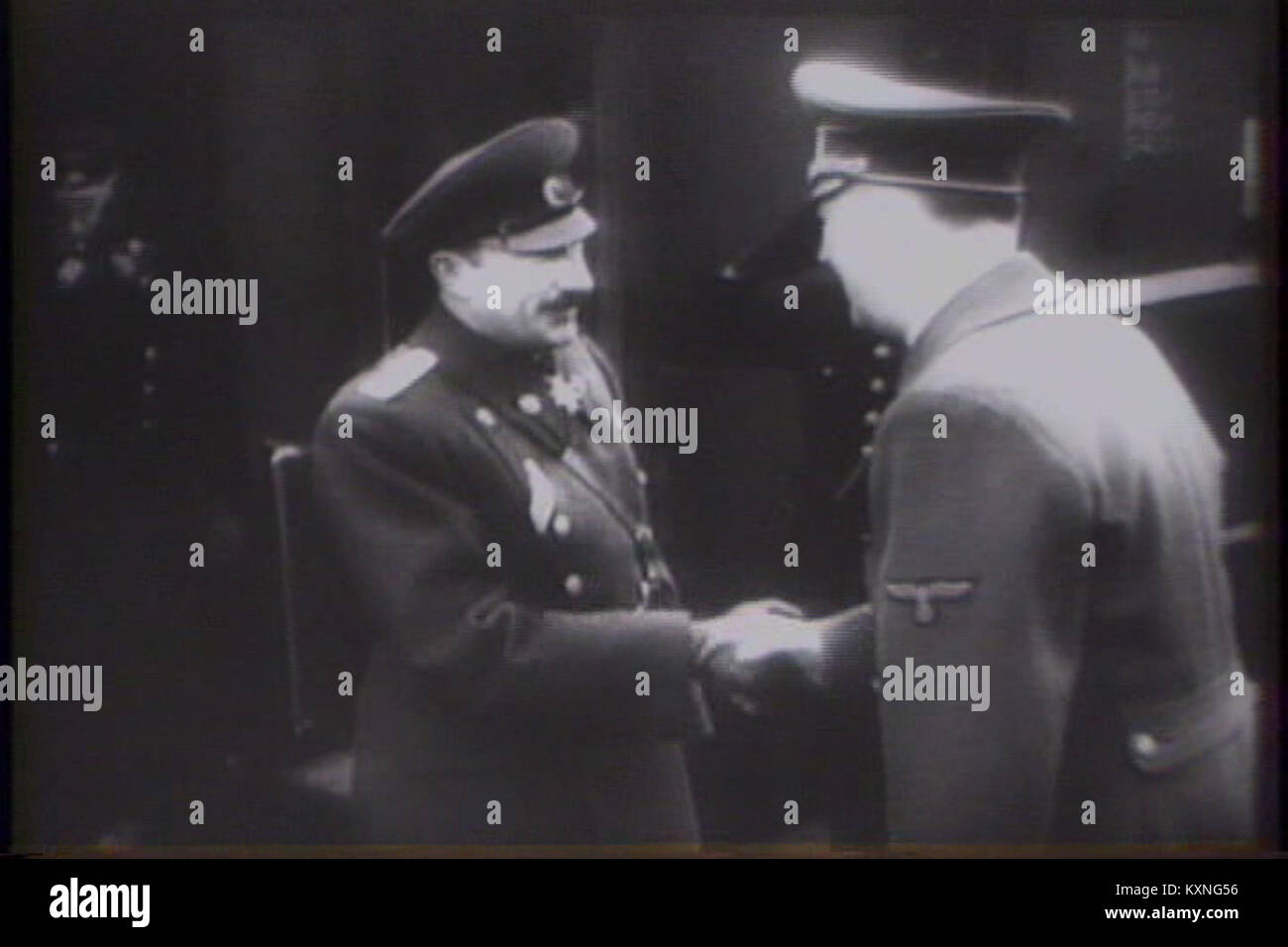 This photograph shows Boris III of Bulgaria with Adolf Hitler ...