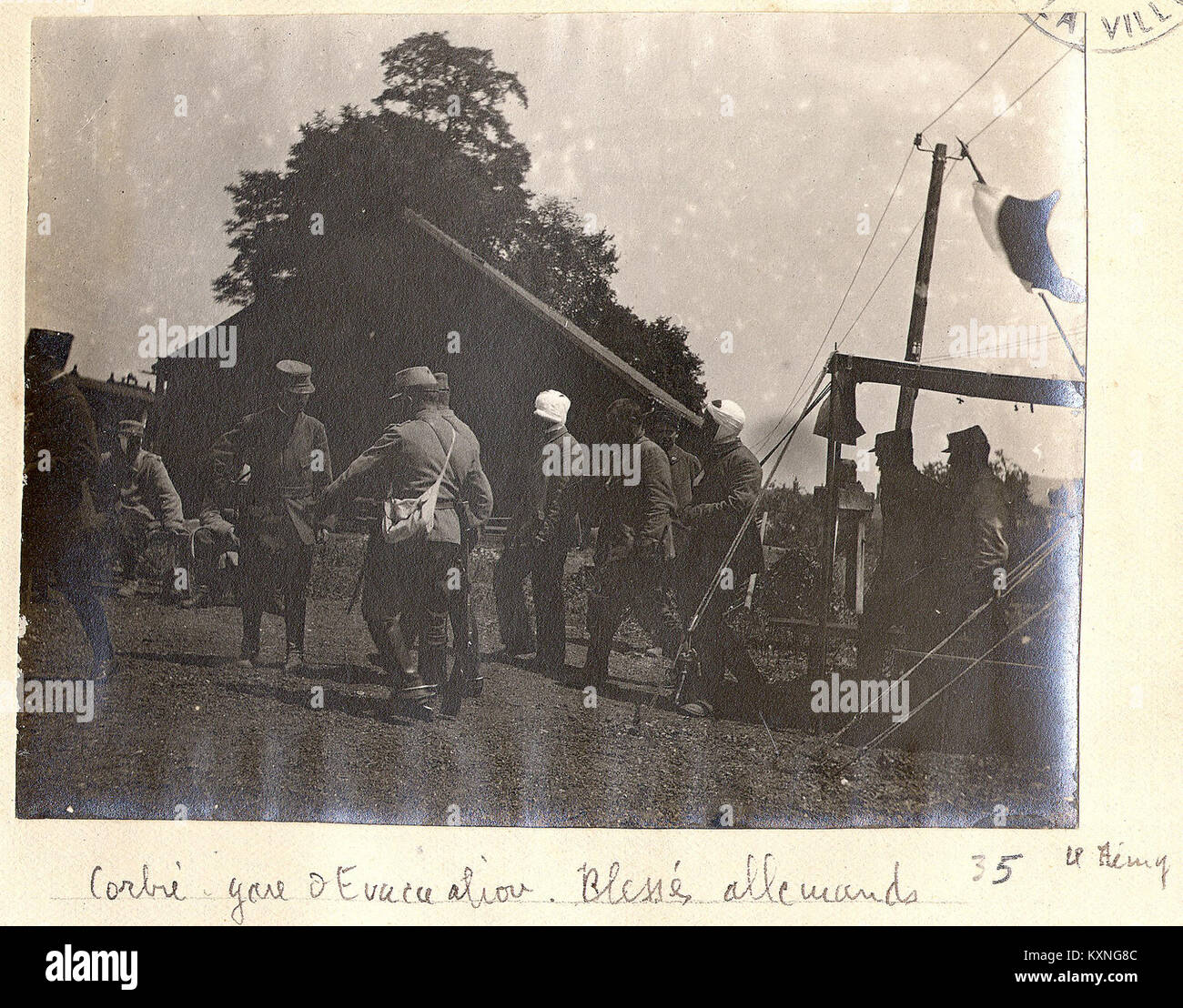The Corbie evacuation station in France during World War I processed ...