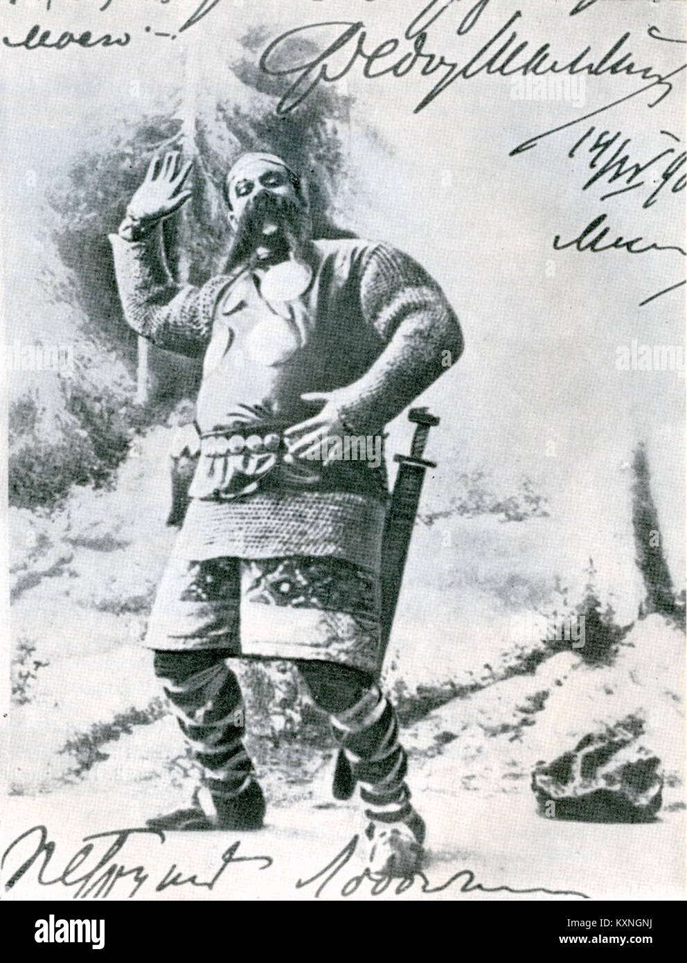 This refers to the Russian bass opera singer Feodor Chaliapin ...