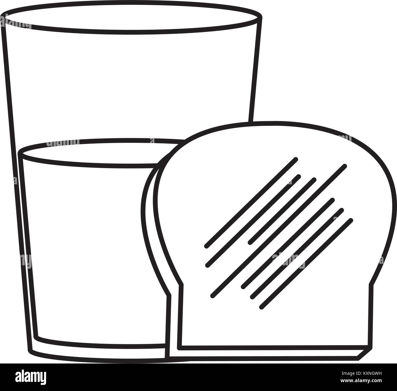 Bread and milk design Stock Vector Image & Art - Alamy