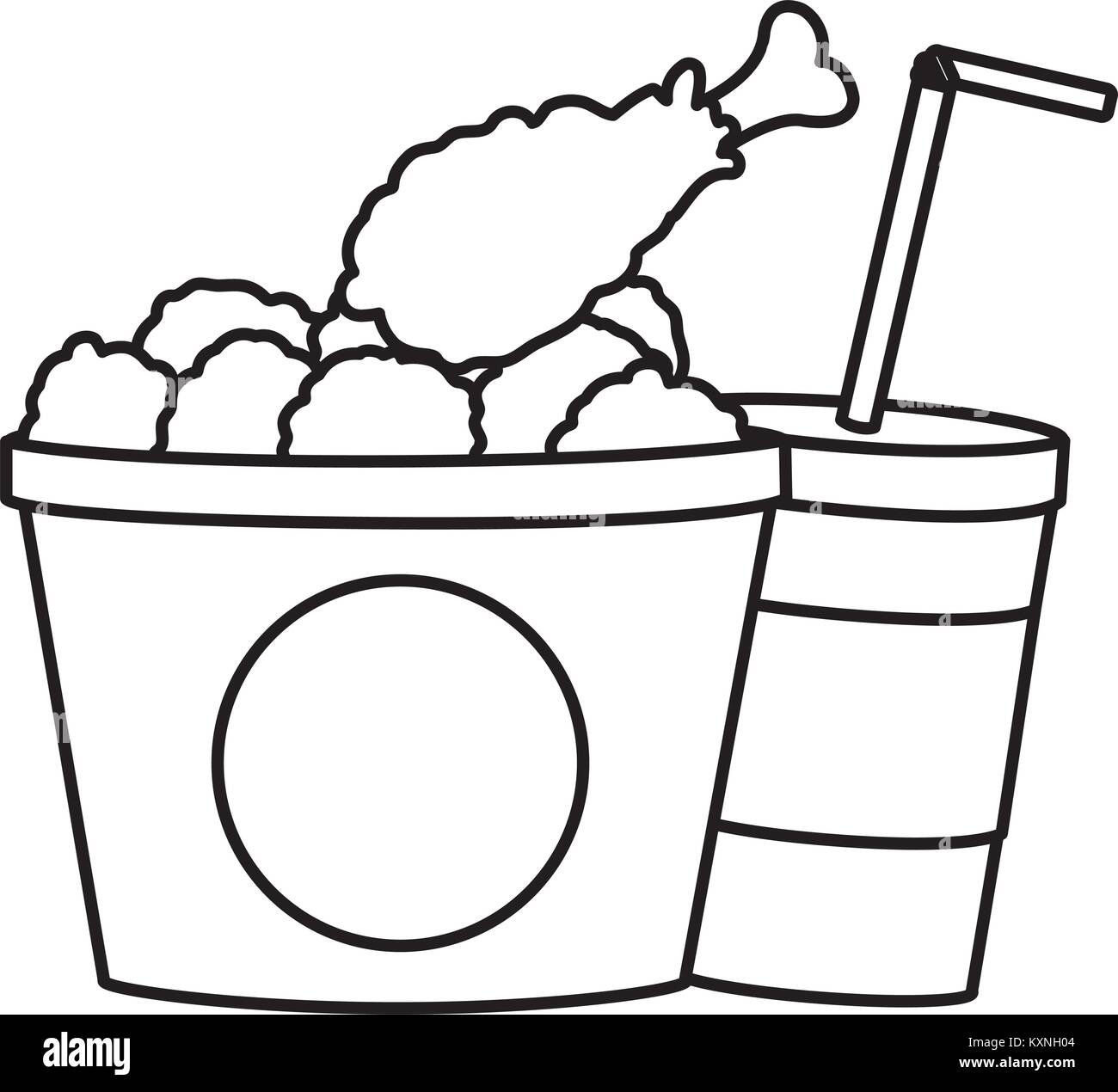 Chicken and soda design Stock Vector Image & Art - Alamy