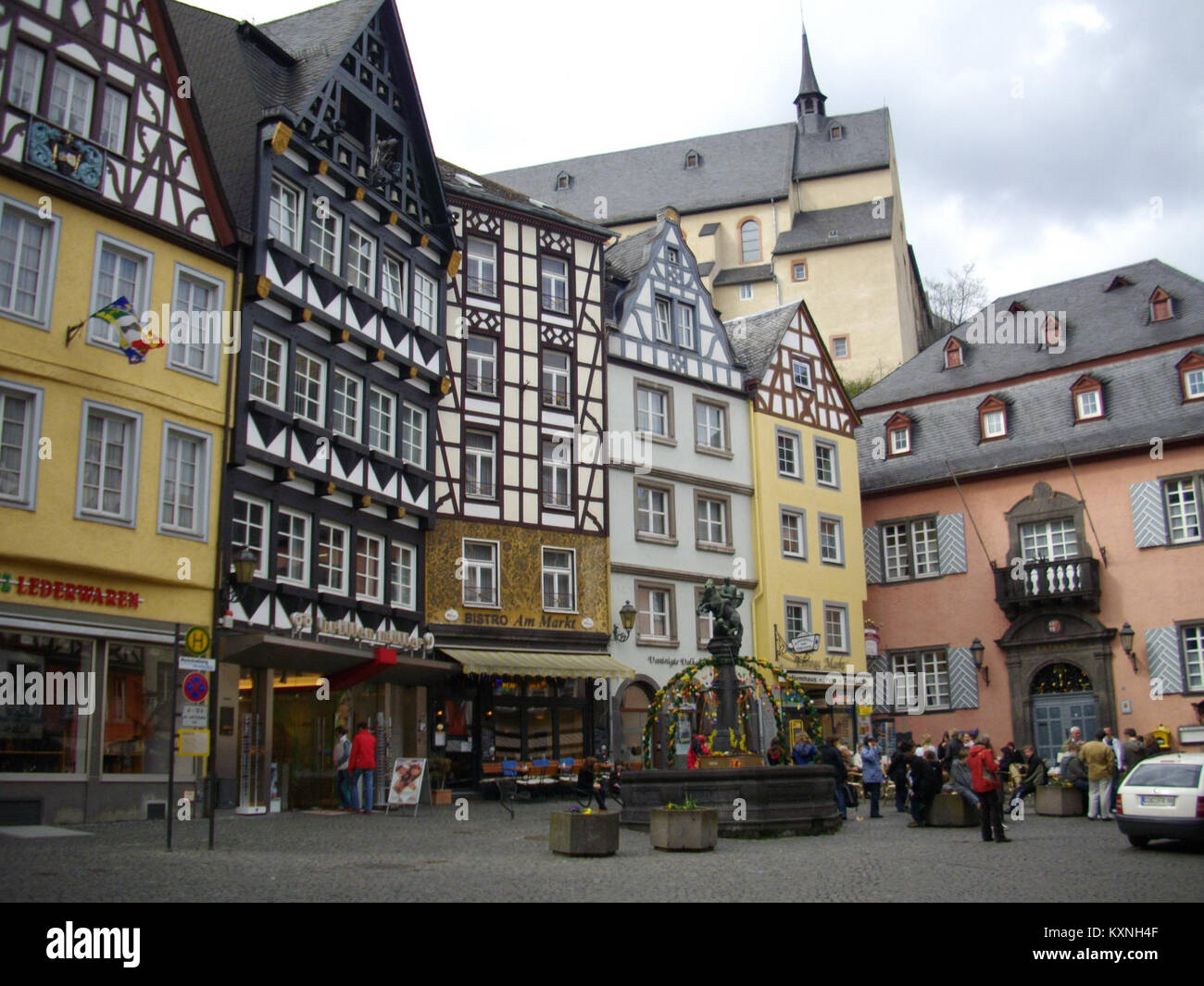 Cochem, Rheinland-Pfalz, Markt, Nordseite, März 2008 Stock Photo - Alamy