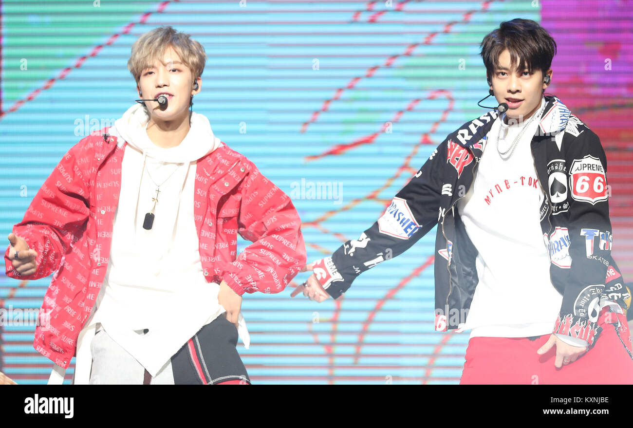 11th Jan, 2018. S. Korean boy group MXM South Korean boy group MXM ...