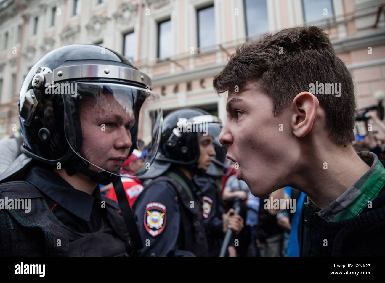 Angry protester hi-res stock photography and images - Alamy