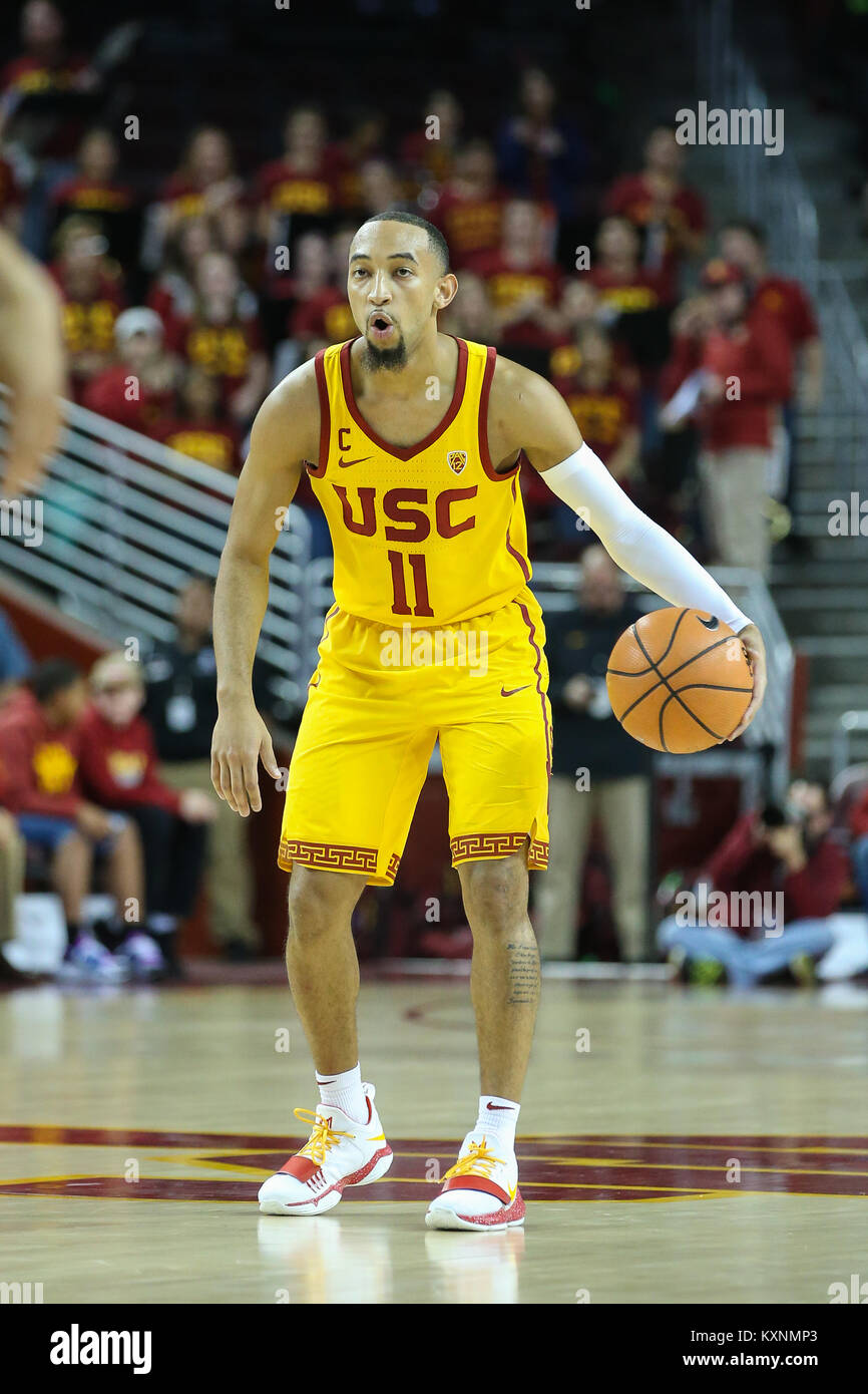January 10, 2018: USC Trojans guard Jordan McLaughlin (11) in a NCAA ...