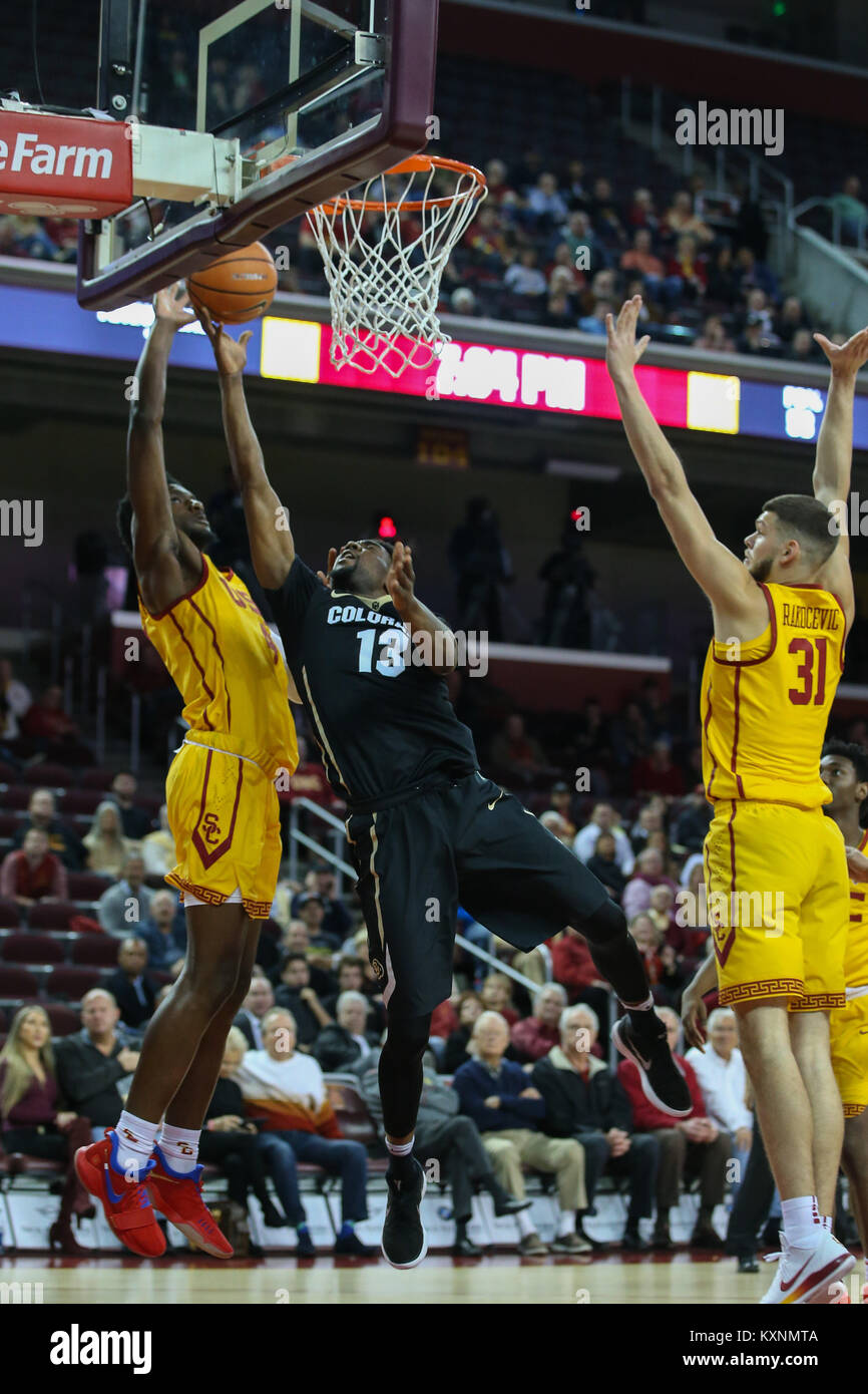 January 10, 2018: Colorado Buffaloes guard Namon Wright (13) lays the ...