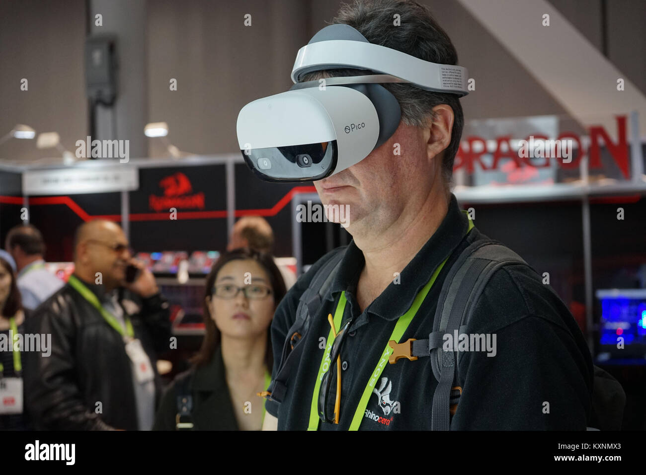 Las Vegas, Nevada, USA. 10th Jan, 2018. Virtual and Augmented Reality ...