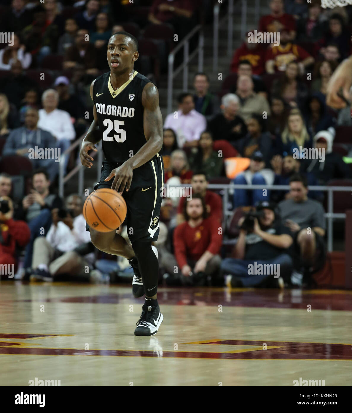 Los Angeles, CA, USA. 10th Jan, 2018. Colorado Buffaloes guard McKinley ...