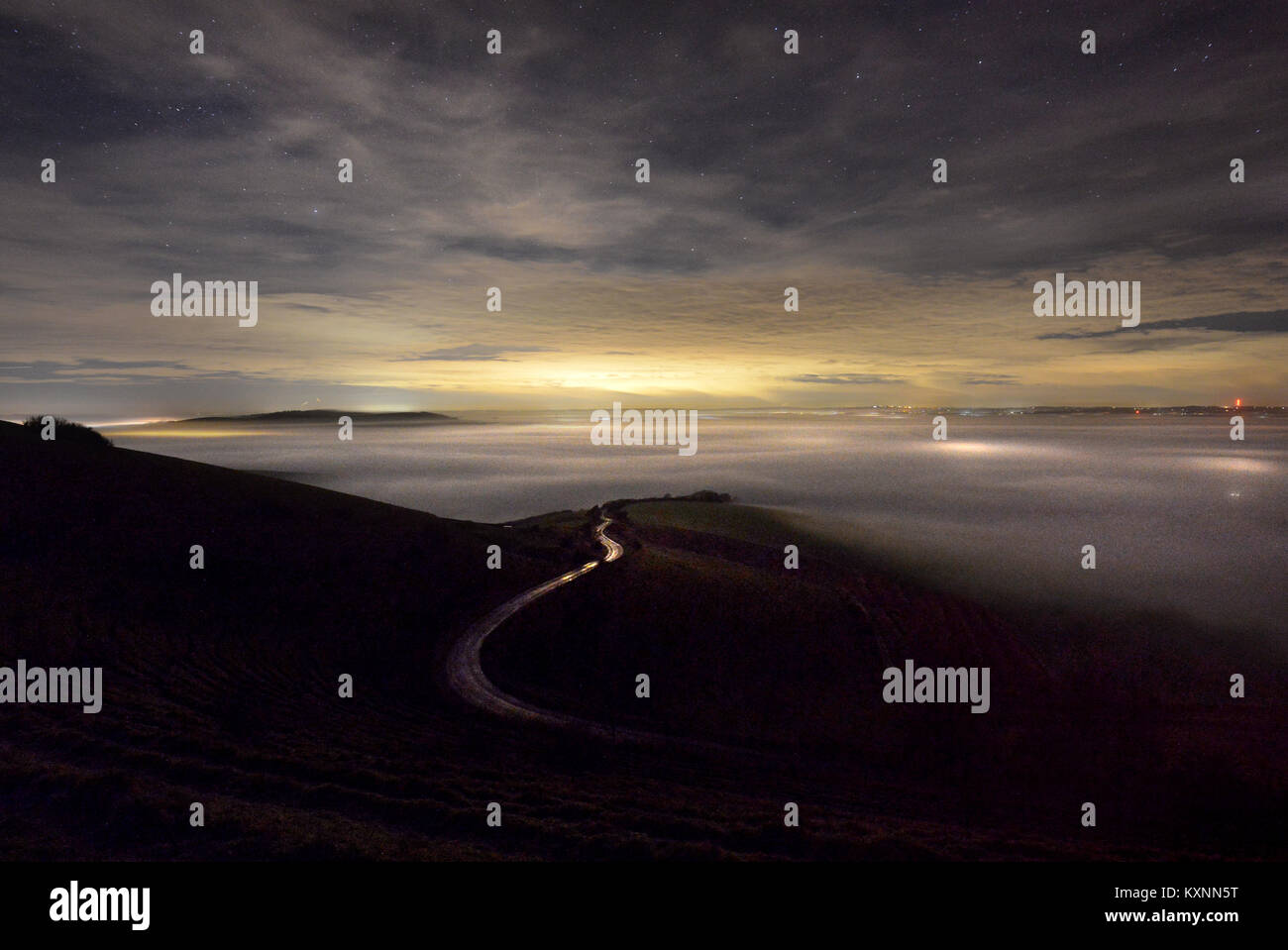 Moonrise Night Nighttime High Resolution Stock Photography and Images ...