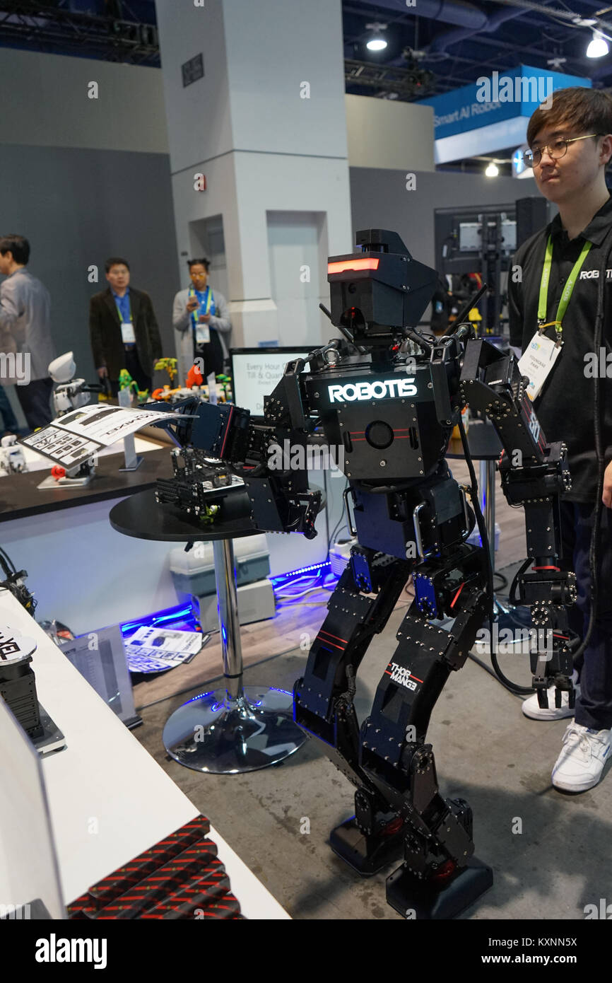 Las Vegas, Nevada, USA. 10th Jan, 2018. Robotics were a huge draw for ...
