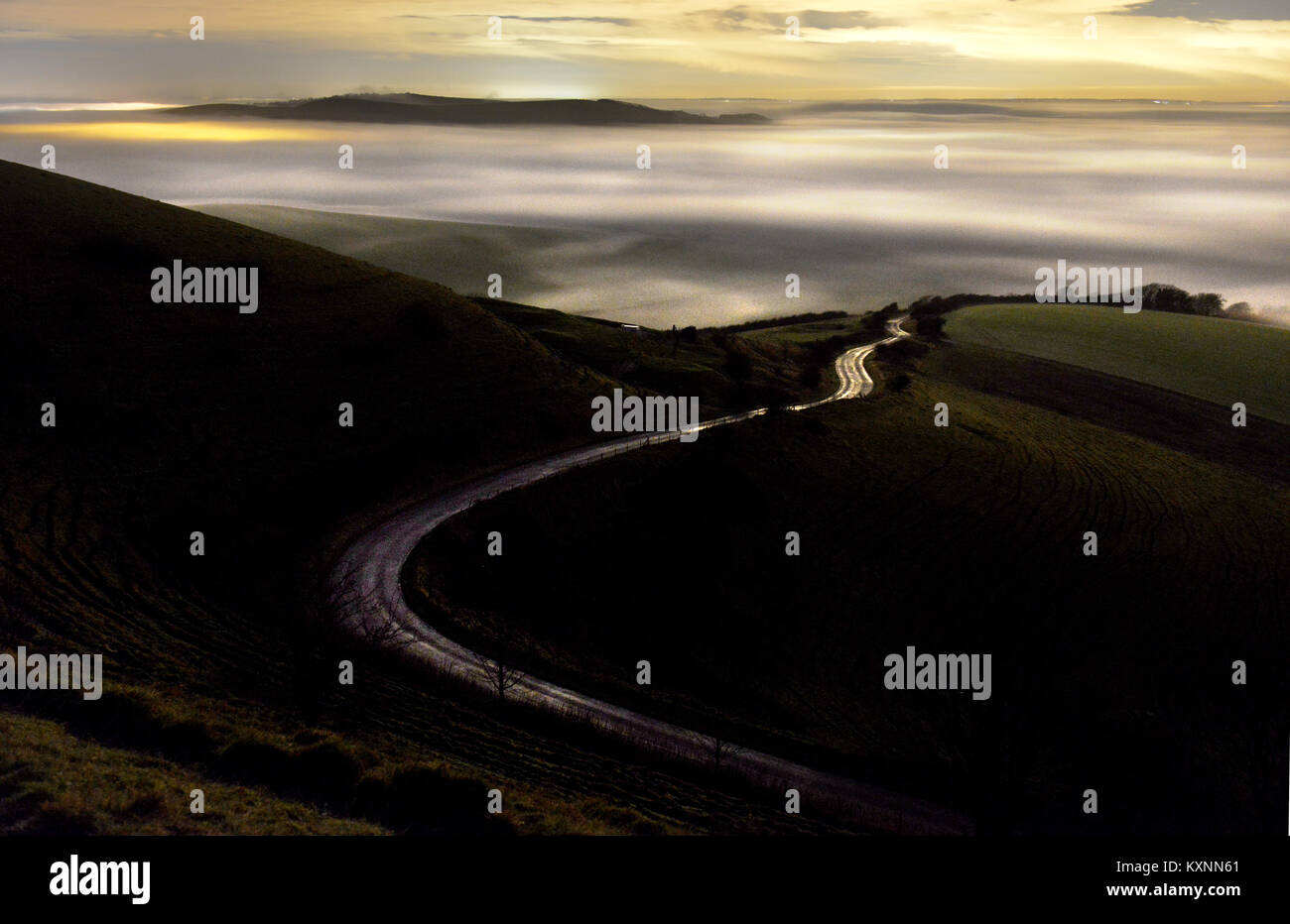 Moonrise Night Nighttime High Resolution Stock Photography and Images ...