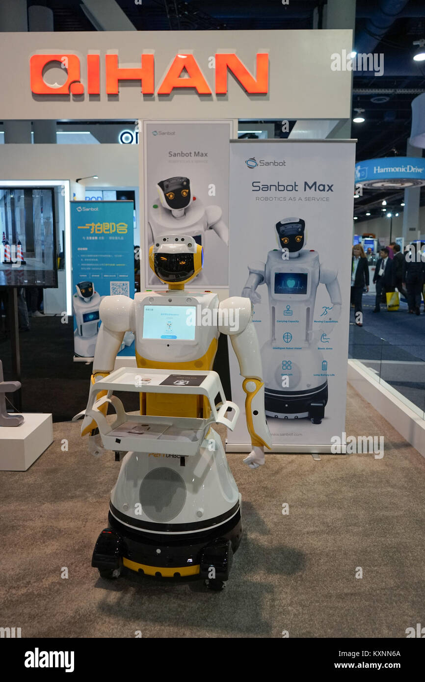 Las Vegas, Nevada, USA. 10th Jan, 2018. Robotics were a huge draw for ...