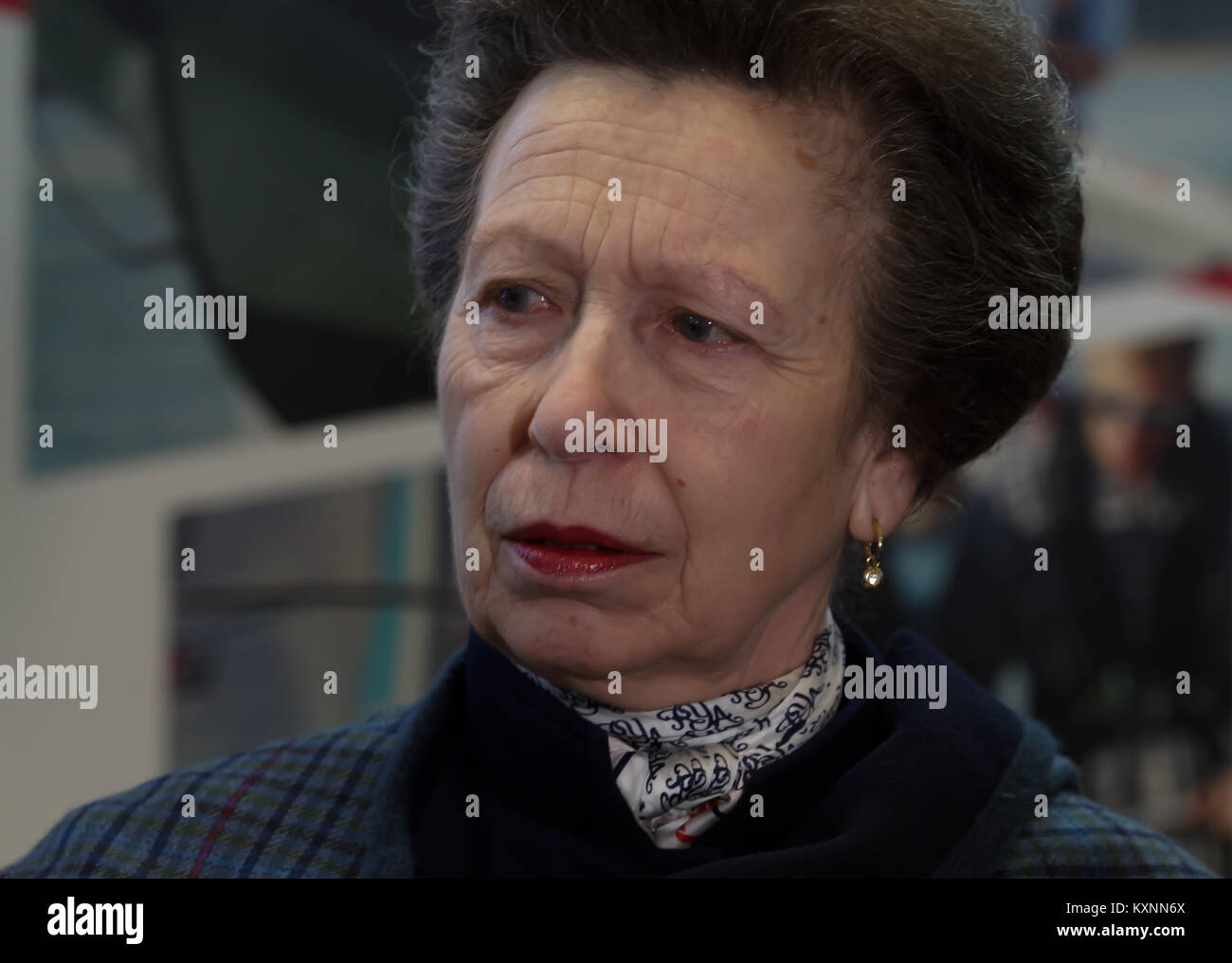 London, UK. 10th Jan, 2018. HRH Princess Anne attends the London Boat ...