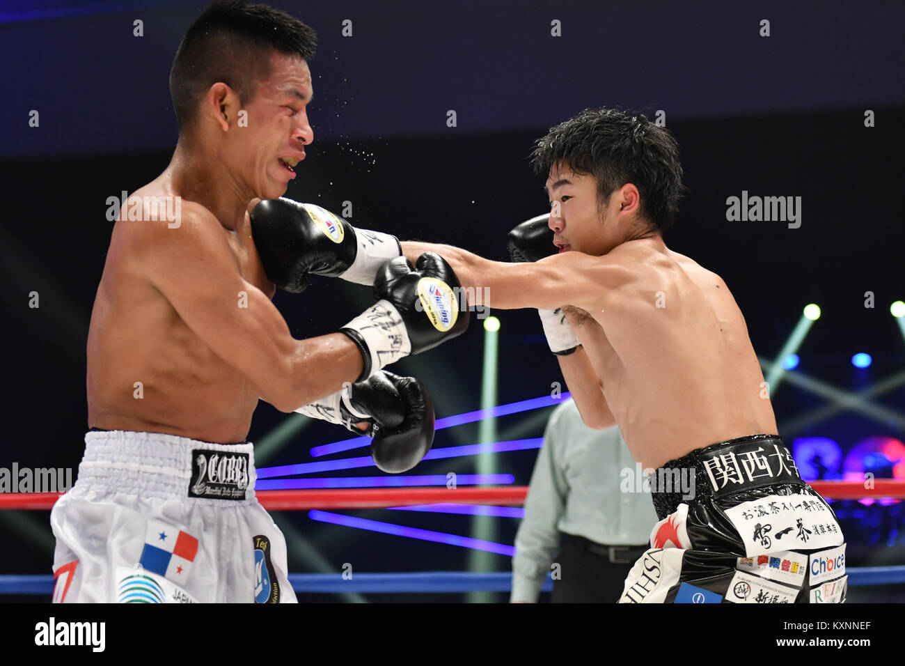 Kanagawa, Japan. 30th Dec, 2017. (L-R) Gilberto Pedroza (PAN), Ken ...