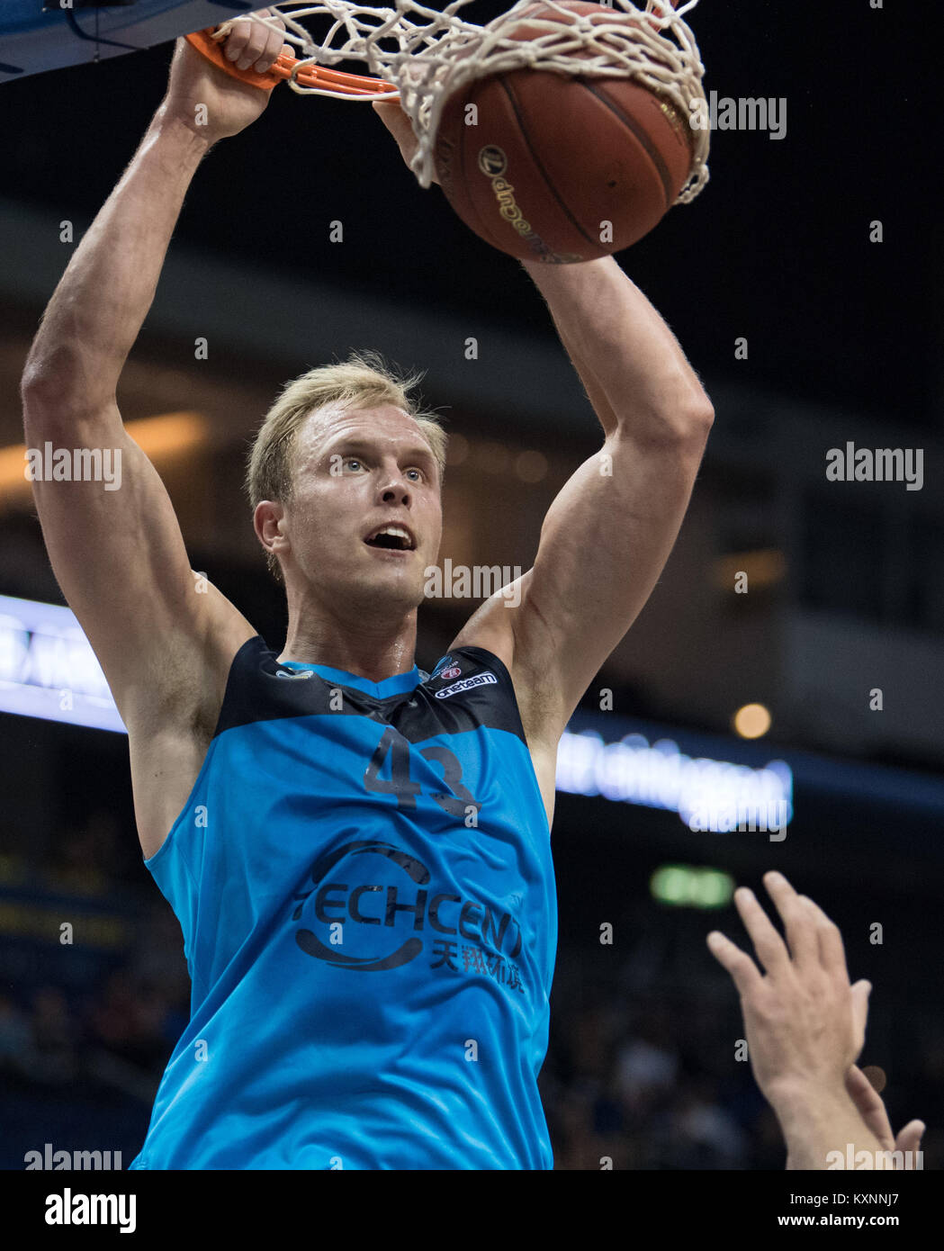 Berlin, Germany. 10th Jan, 2018. Alba's Luke Sikma during the EuroCup ...