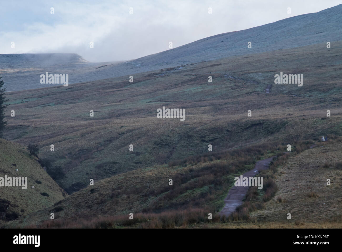 Brecon Beacons, South Wales, UK. 11th Jan, 2018. UK weather: Mist and ...