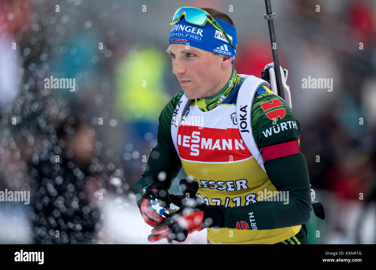 Ruhpolding, Germany. 11th Jan, 2018. German biathlete Erik Lesser ...
