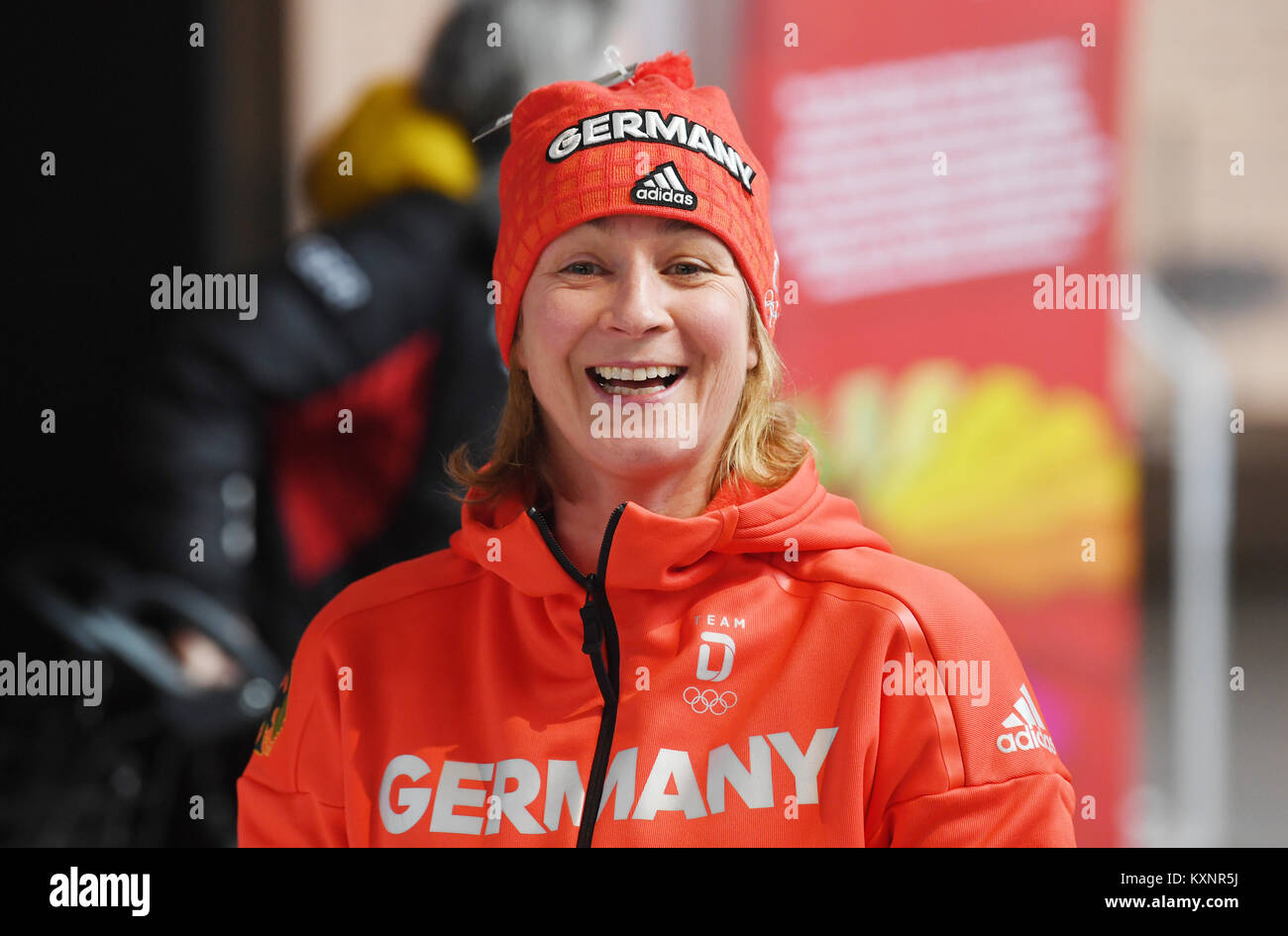 The speed skater Claudia Pechstein arrives for the retrieval of her ...