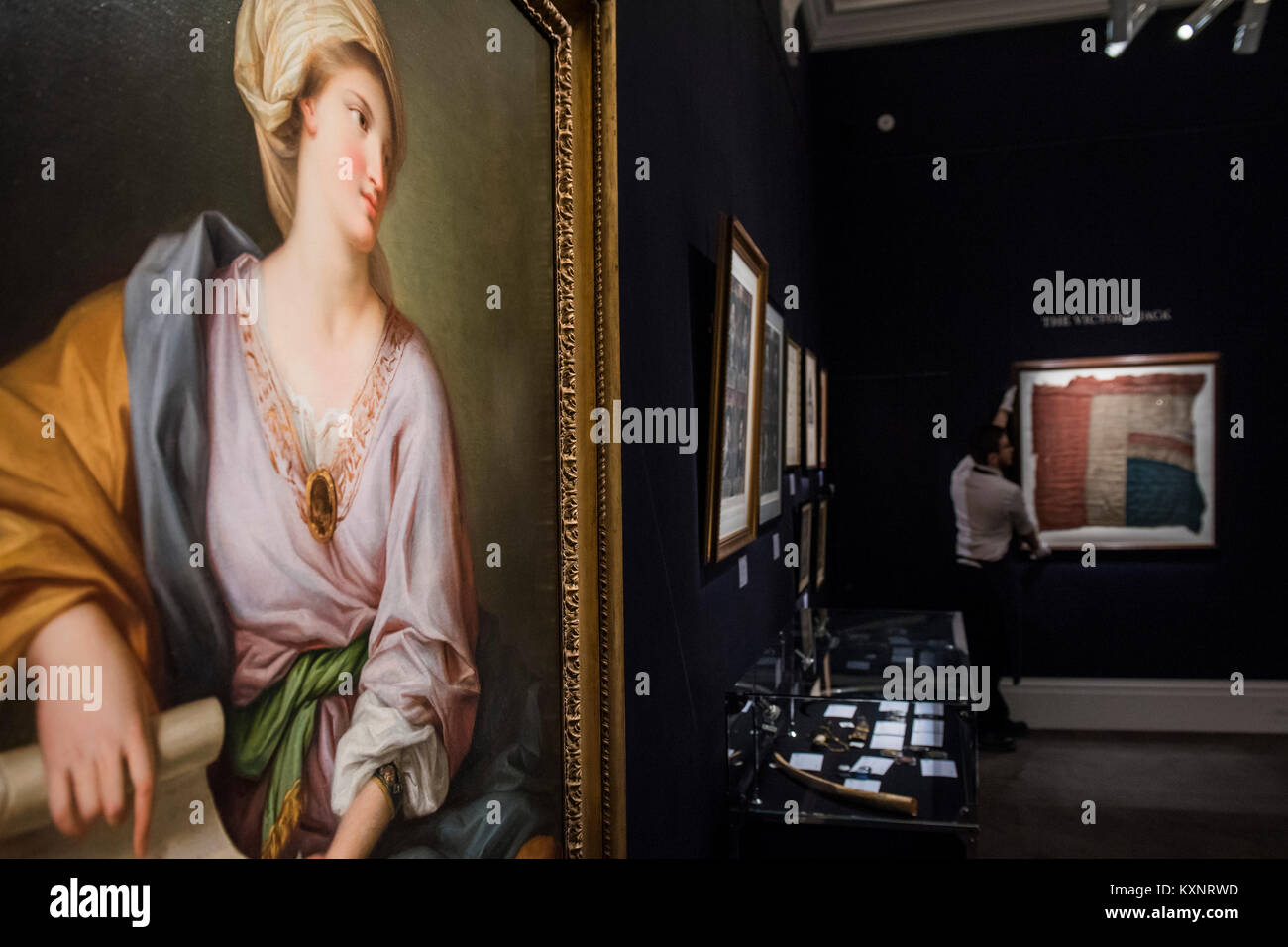 London, UK. 11th January, 2018. Emma Hamilton's portrait, by Gavin ...