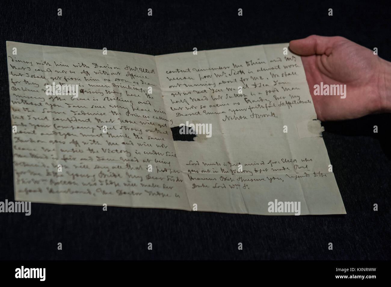 Admiral nelson letter bronte hi-res stock photography and images - Alamy