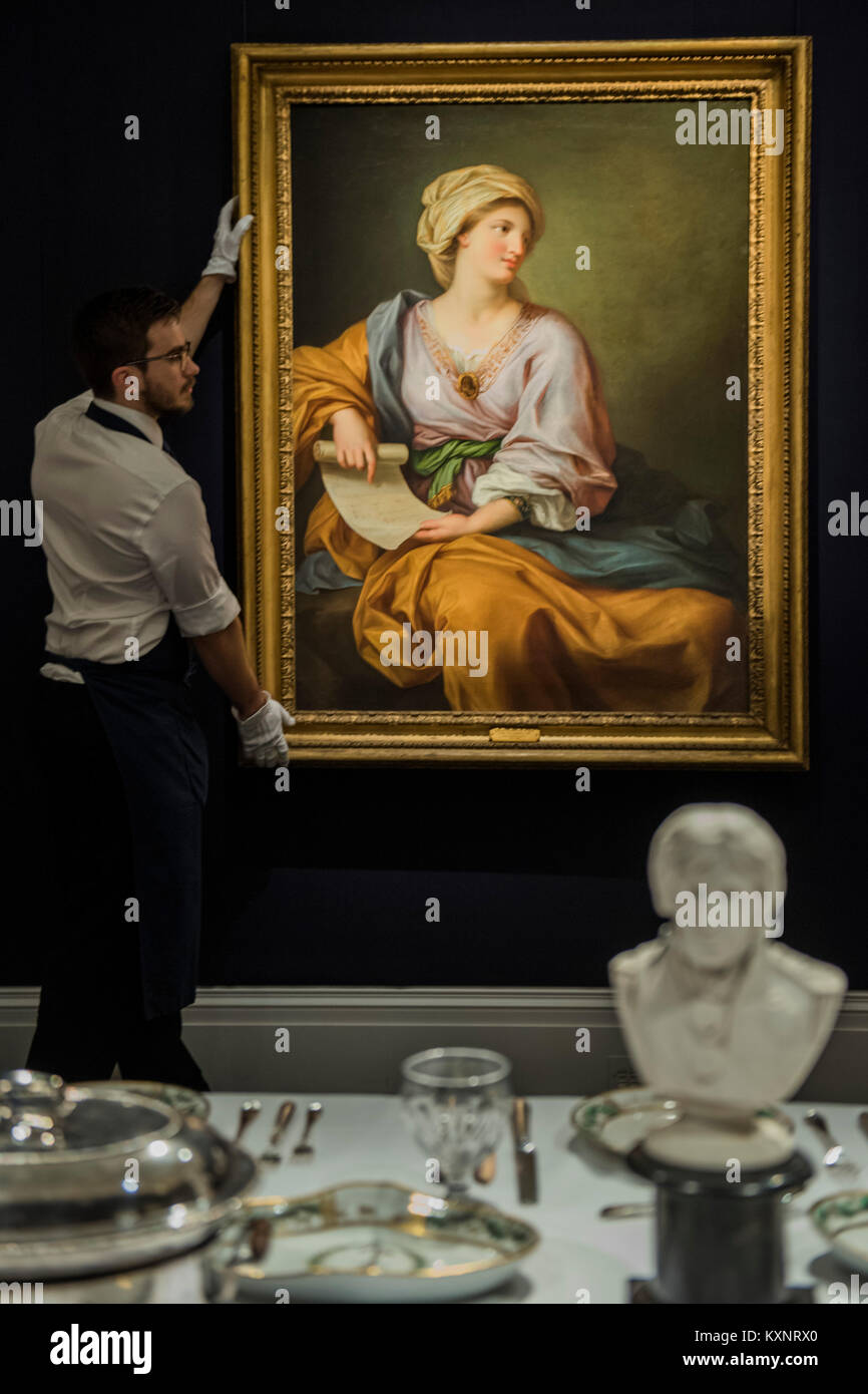 London, UK. 11th January, 2018. Emma Hamilton's portrait, by Gavin ...