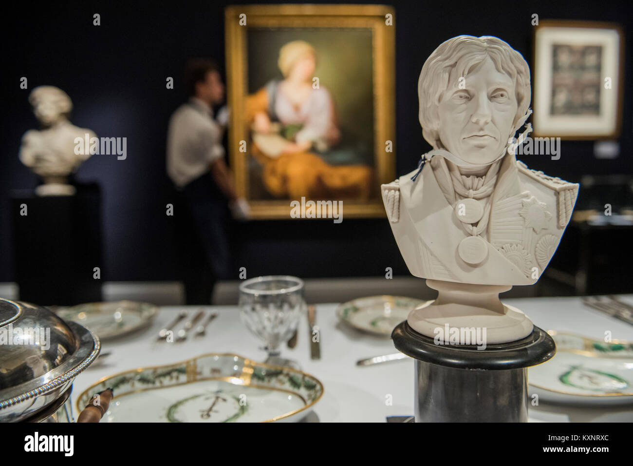 London, UK. 11th January, 2018. Emma Hamilton's portrait, by Gavin ...