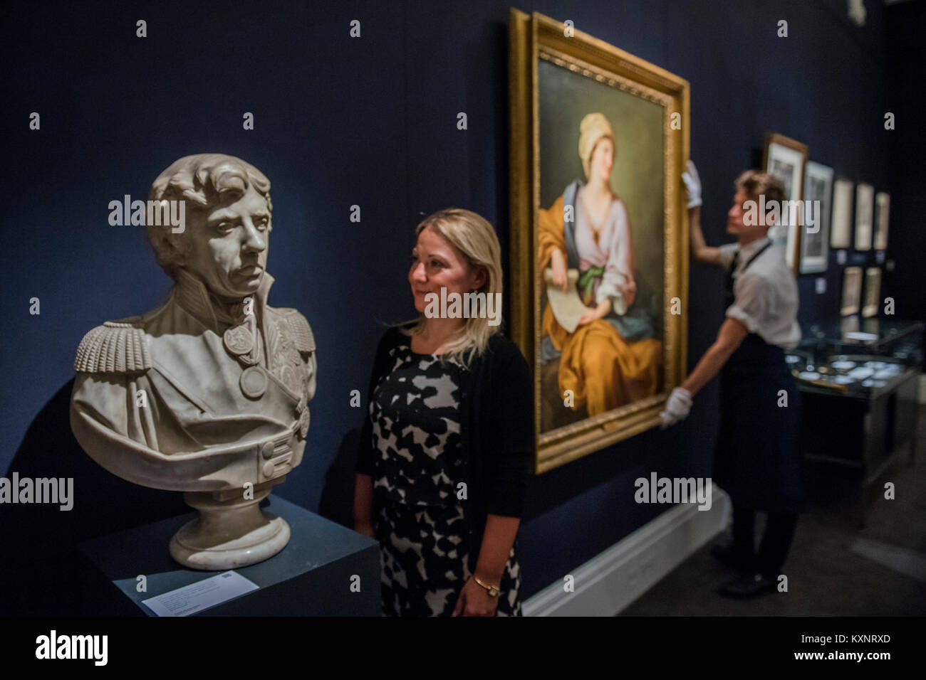 London, UK. 11th January, 2018. Emma Hamilton's portrait, by Gavin ...