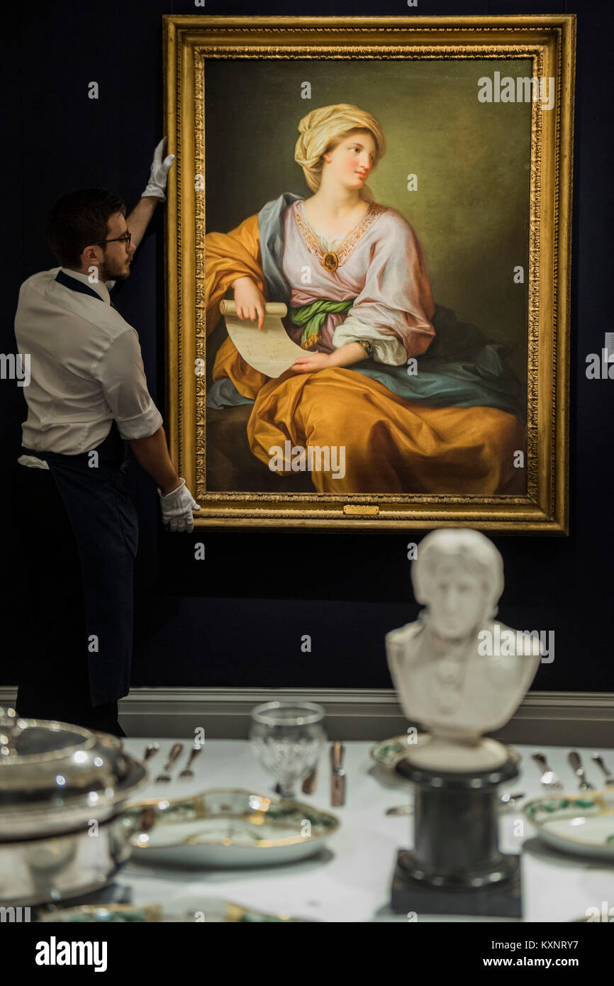 London, UK. 11th January, 2018. Emma Hamilton's portrait, by Gavin ...