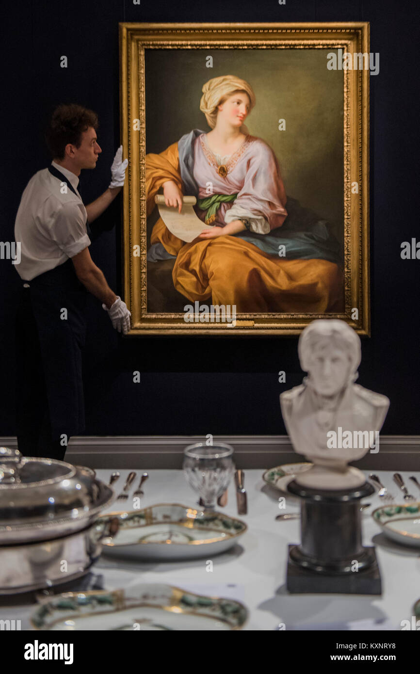 London, UK. 11th January, 2018. Emma Hamilton's portrait, by Gavin ...