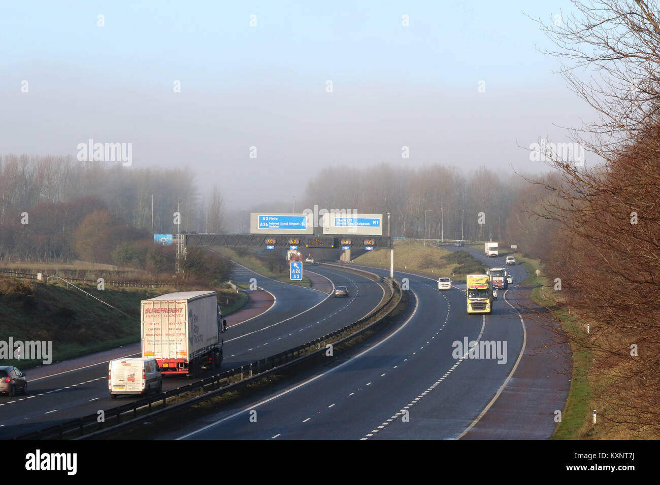 M1 motorway northern ireland hi-res stock photography and images - Alamy