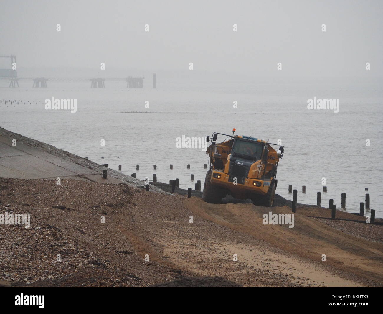Sheerness, Kent, UK. 11th Jan, 2018. UK Weather: a wet, cold and grey ...