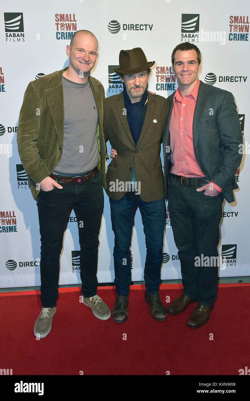 Los Angeles, USA. 10th Jan, 2018. Eshom Nelms, John Hawkes and Ian ...
