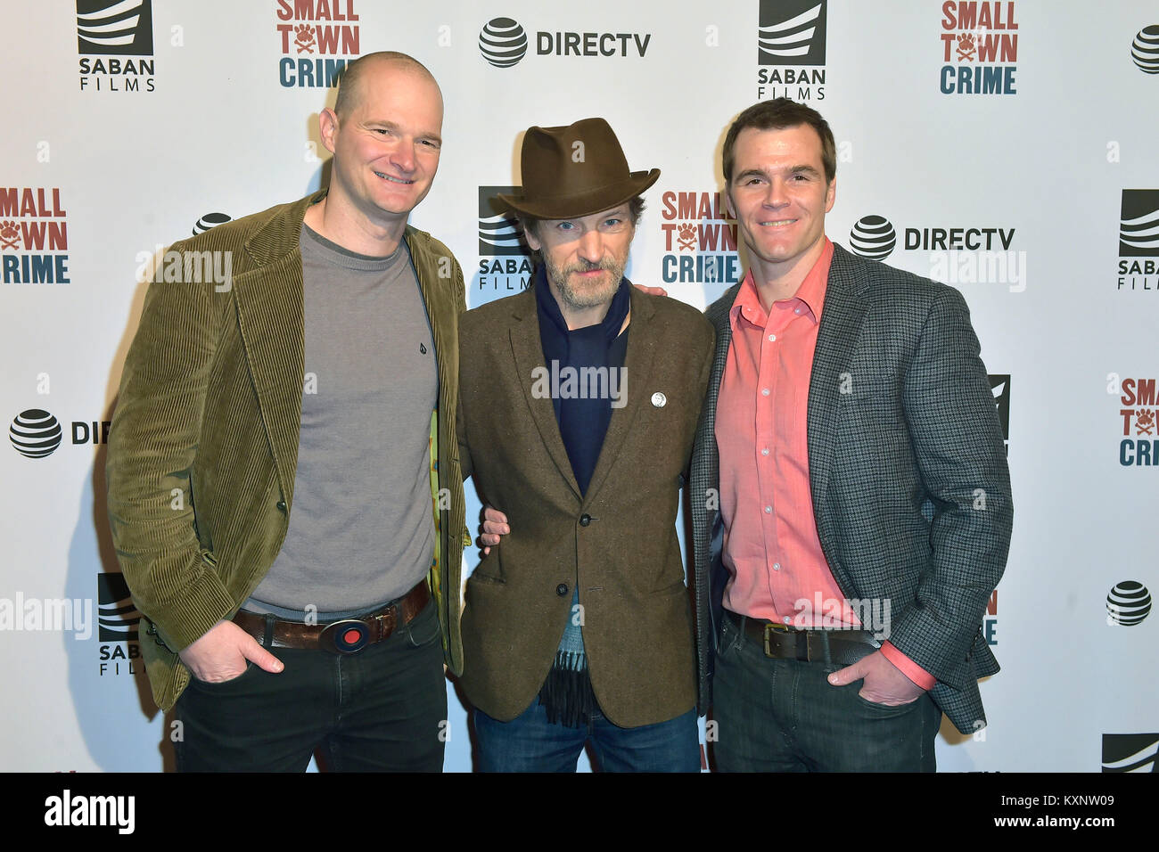 Los Angeles, USA. 10th Jan, 2018. Eshom Nelms, John Hawkes and Ian ...