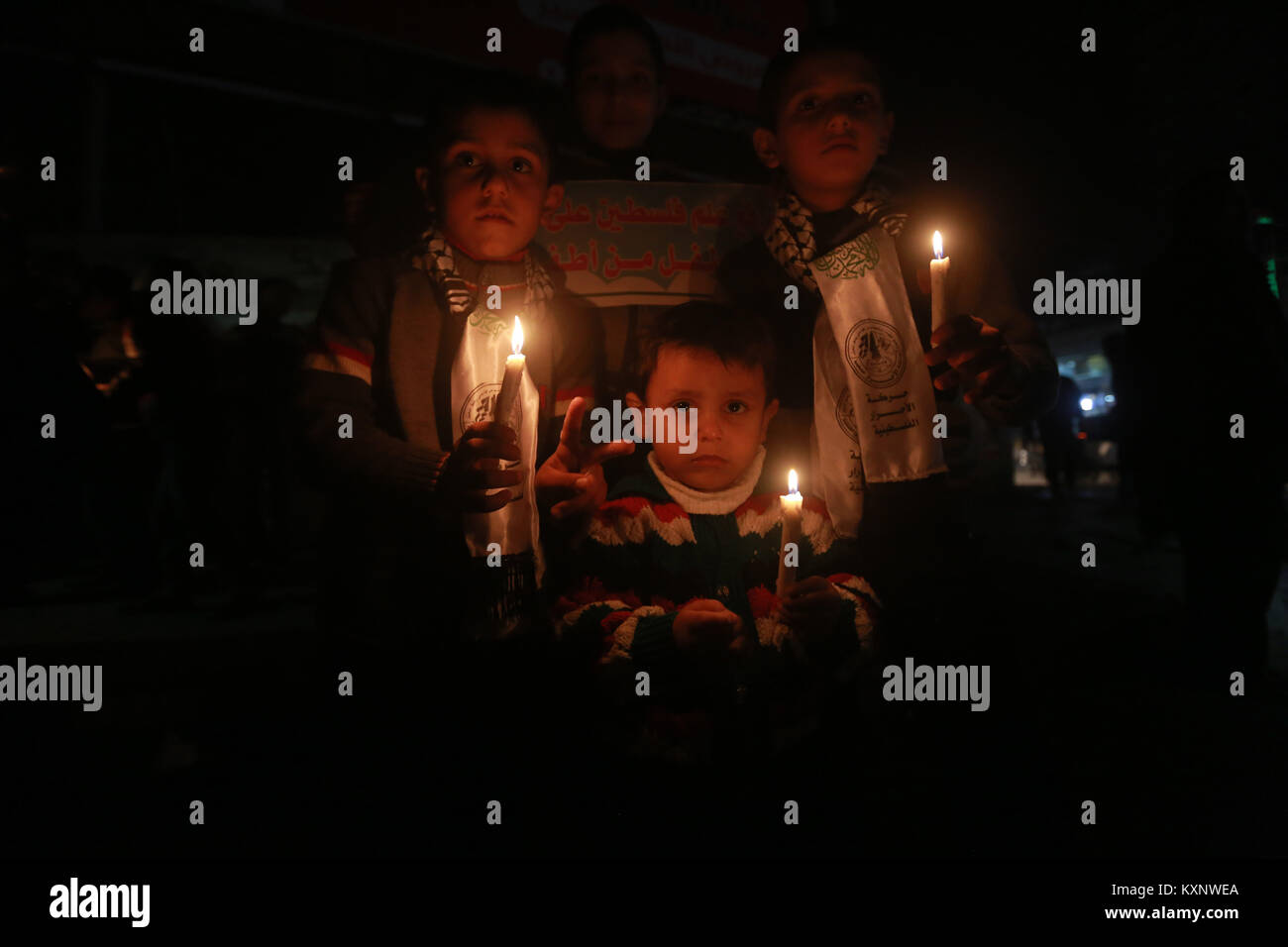 Gaza City, The Gaza Strip, Palestine. 11th Jan, 2018. Palestine kids ...