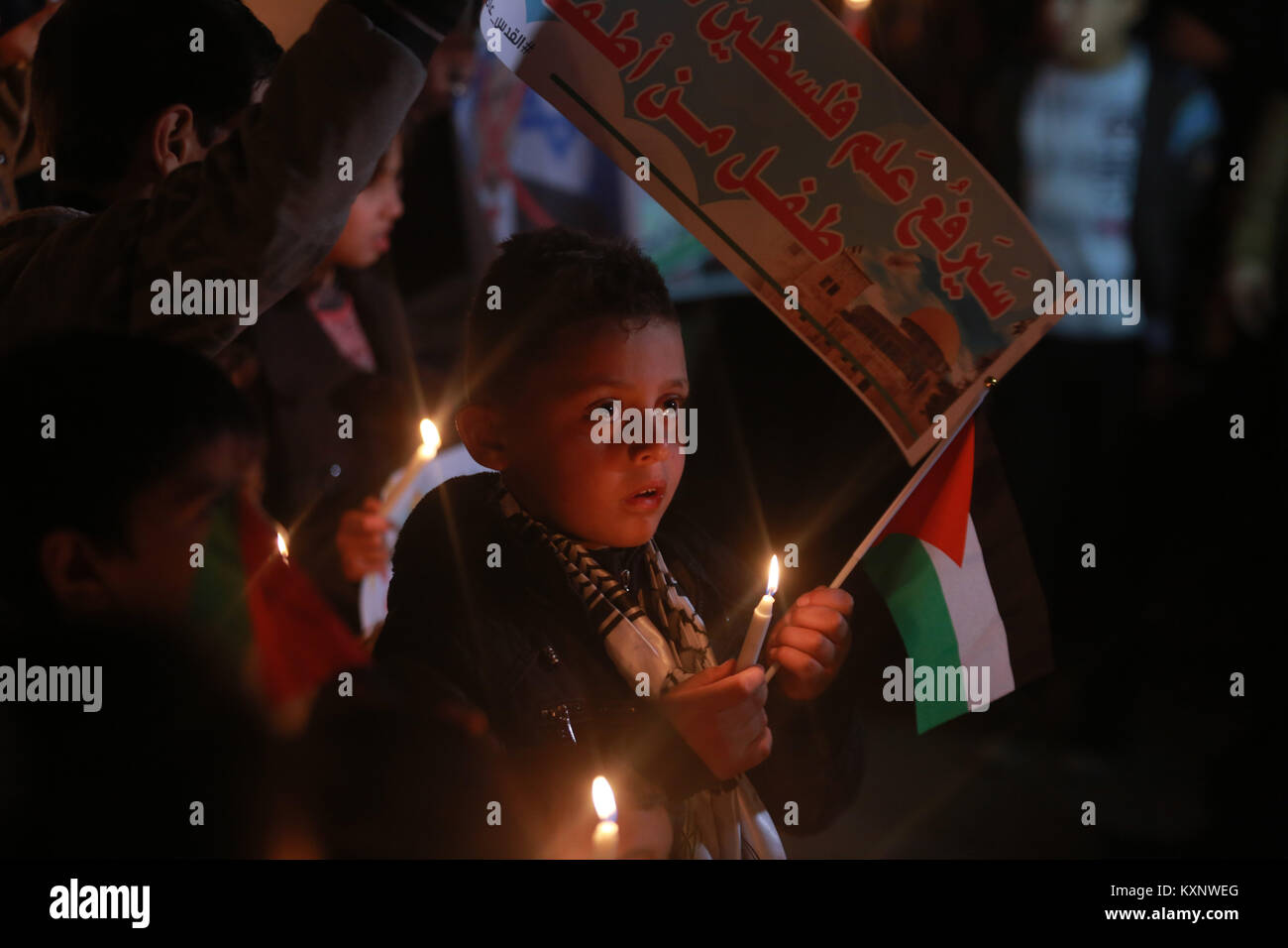 Gaza City, The Gaza Strip, Palestine. 11th Jan, 2018. Palestine kids ...