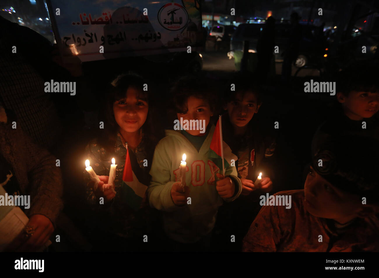 Gaza City, The Gaza Strip, Palestine. 11th Jan, 2018. Palestine kids ...