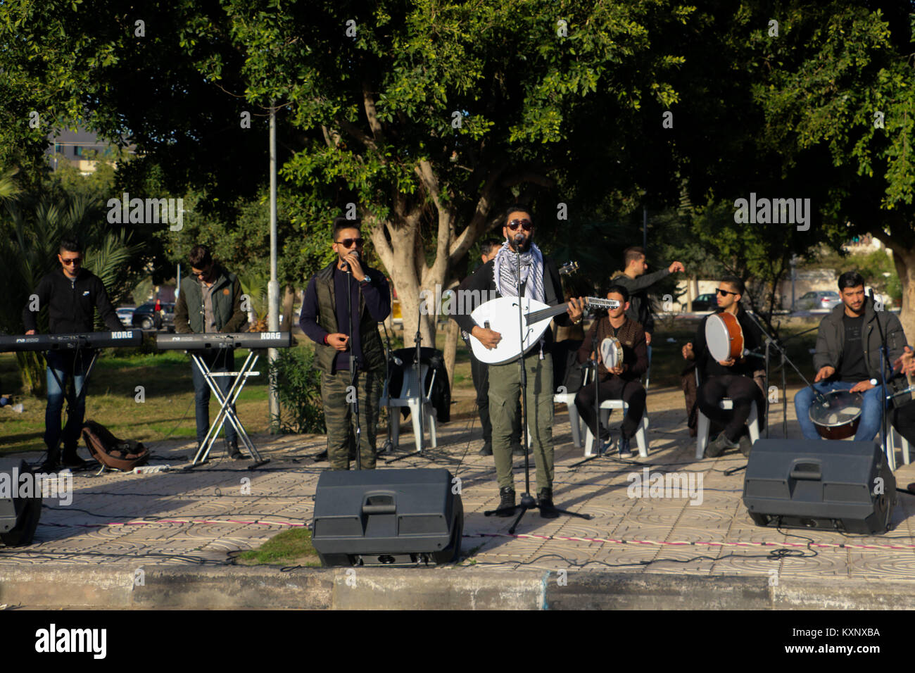 January 11, 2018 - The Dawaween musical band organise a musical ...