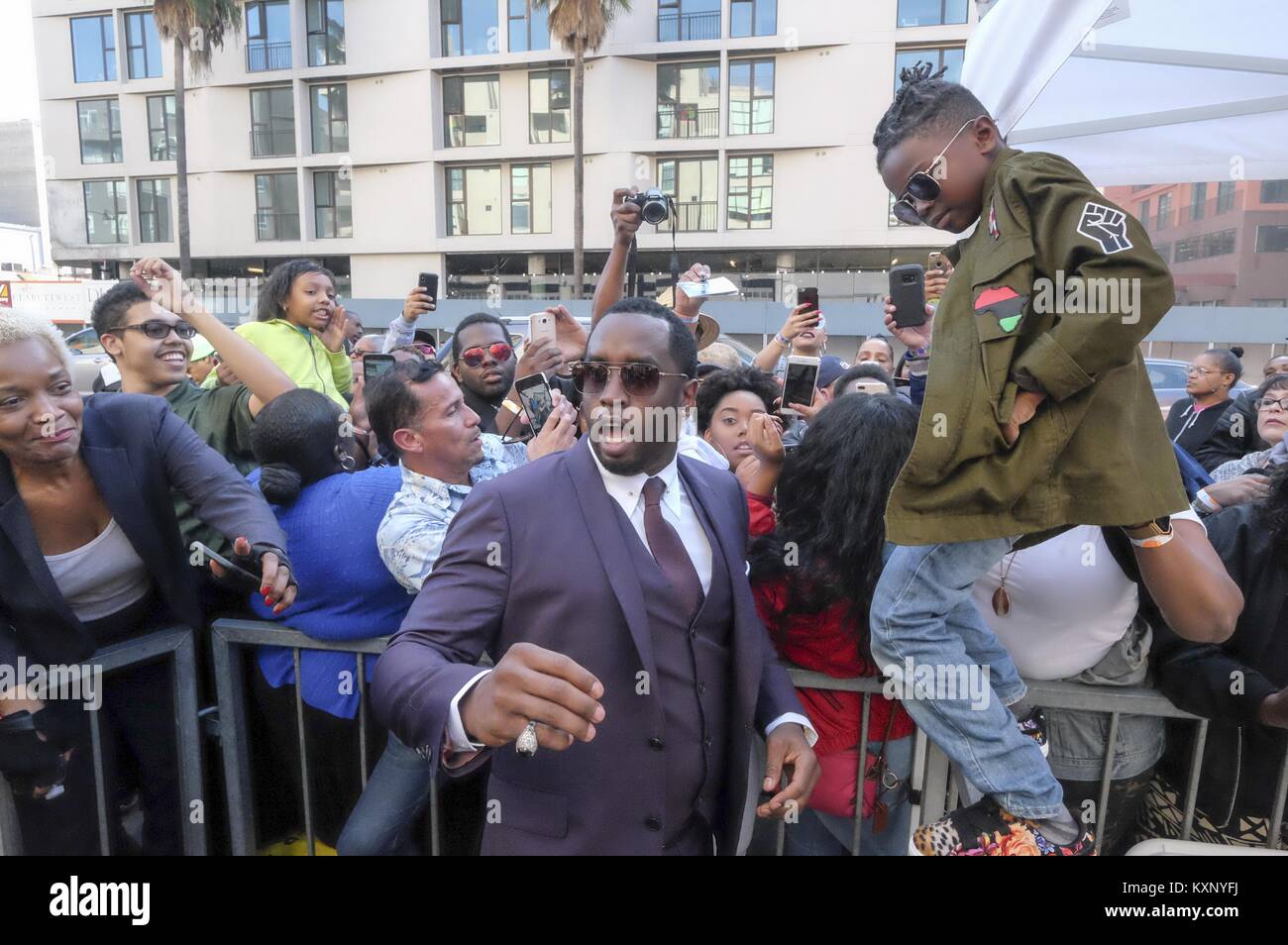 Los Angeles, California, USA. 11th Jan, 2018. Sean 'Diddy' Combs signs ...