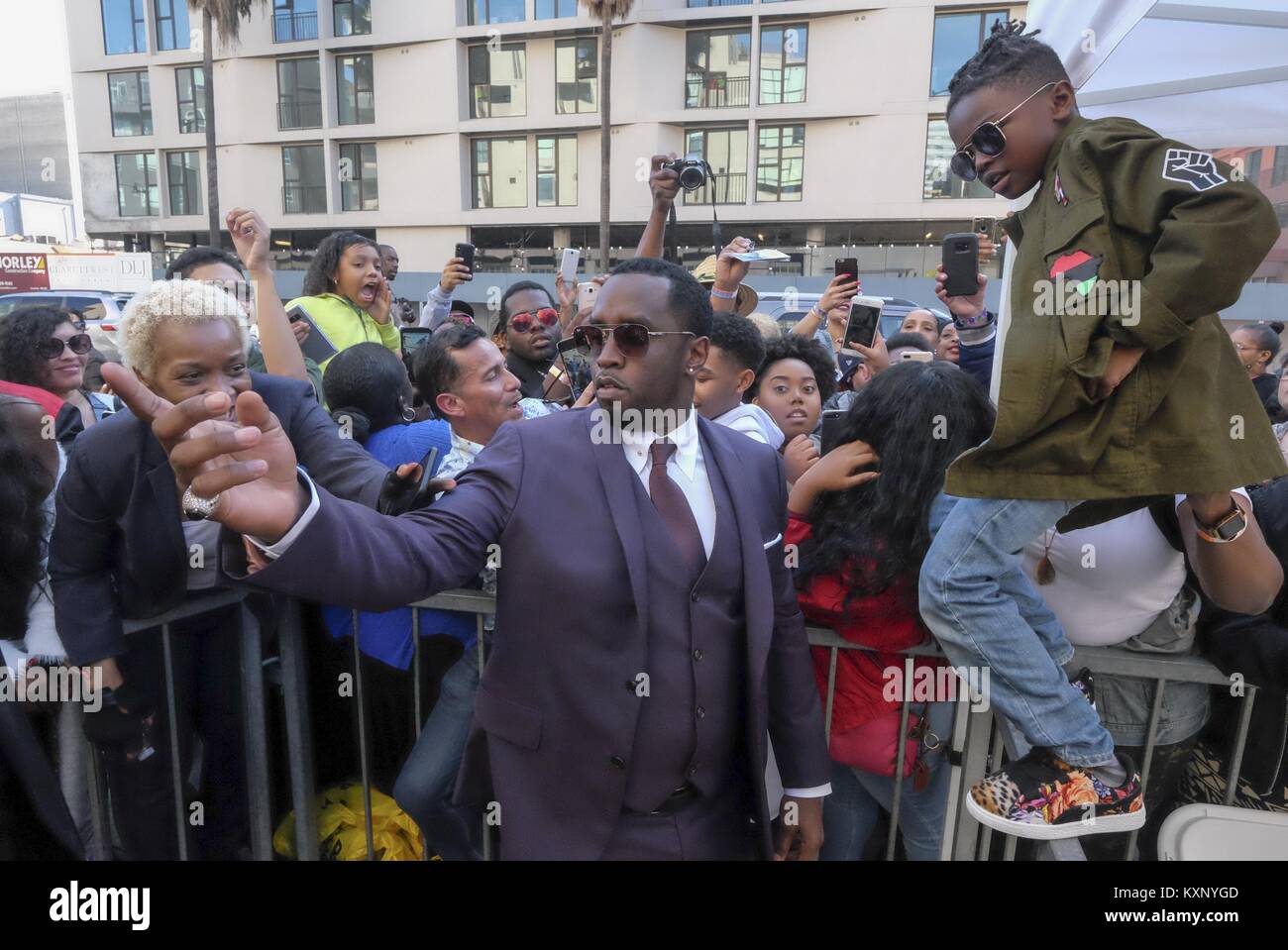 Los Angeles, California, USA. 11th Jan, 2018. Sean 'Diddy' Combs signs ...