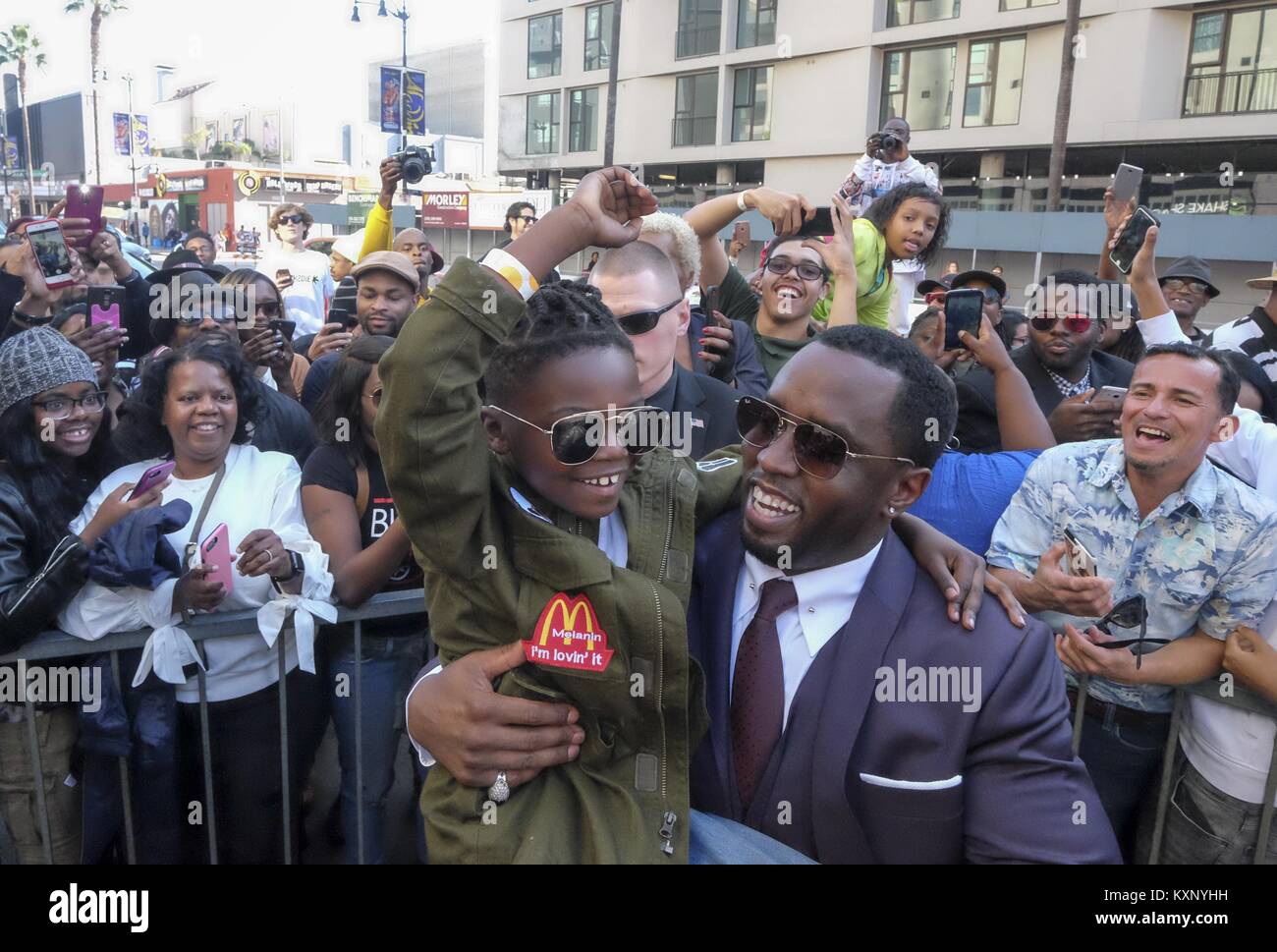 Los Angeles, California, USA. 11th Jan, 2018. Sean 'Diddy' Combs signs ...