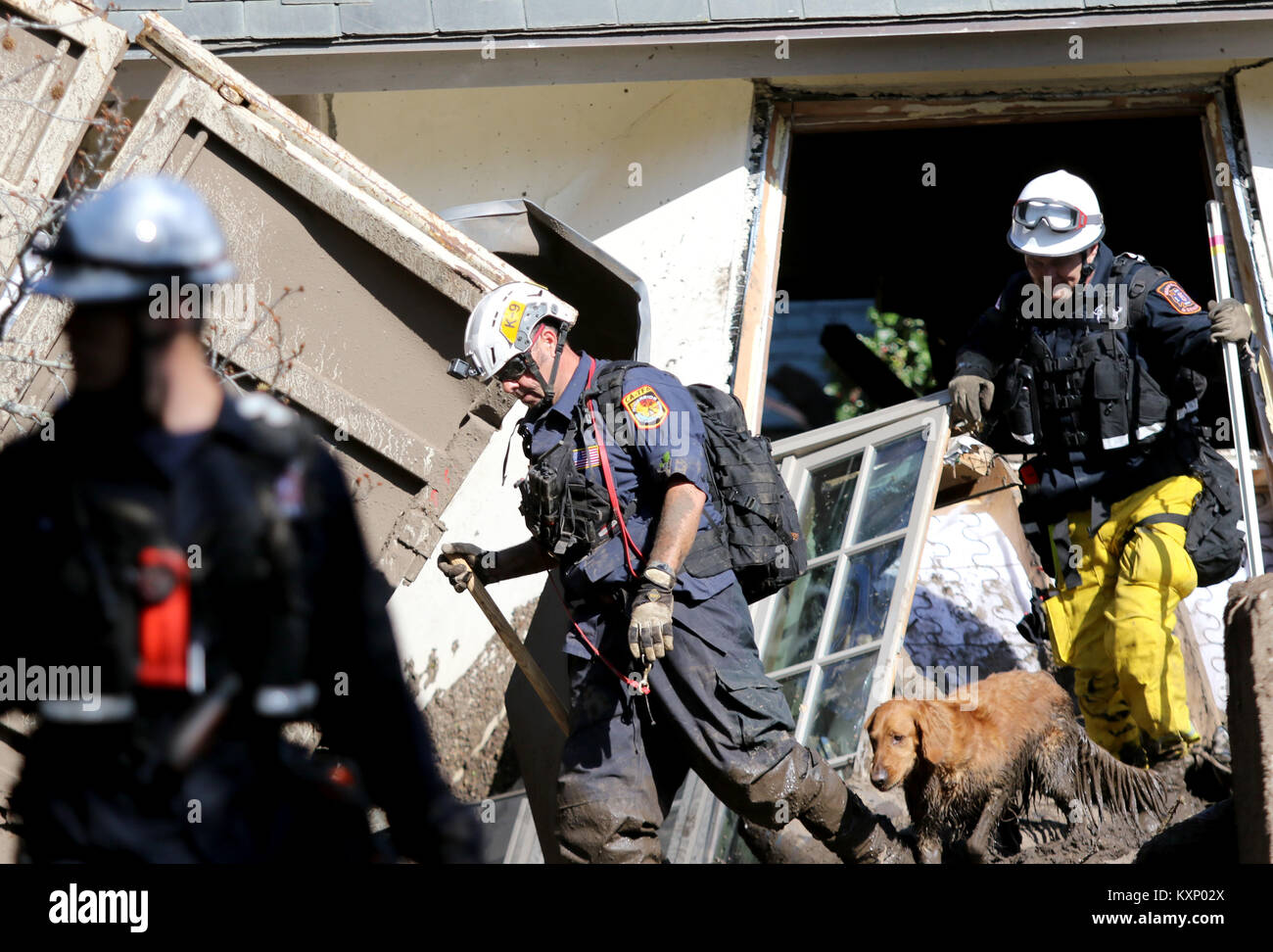 Montecito, California, USA. 11th Jan, 2018. Search and Rescue from ...