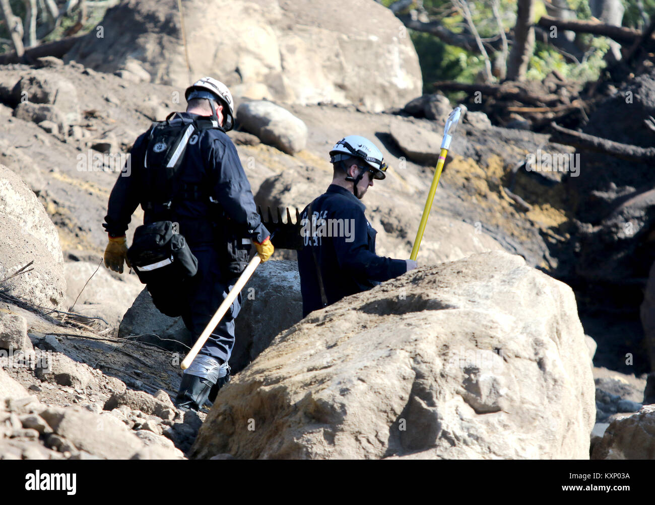 Montecito, California, USA. 11th Jan, 2018. Search and Rescue from ...
